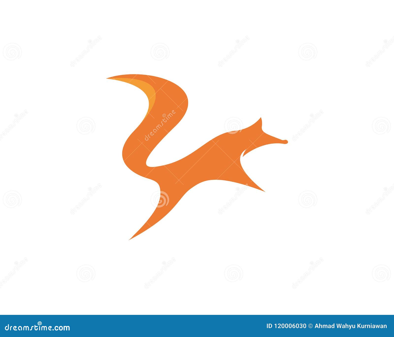 Fox logo vector stock vector. Illustration of identity - 120006030