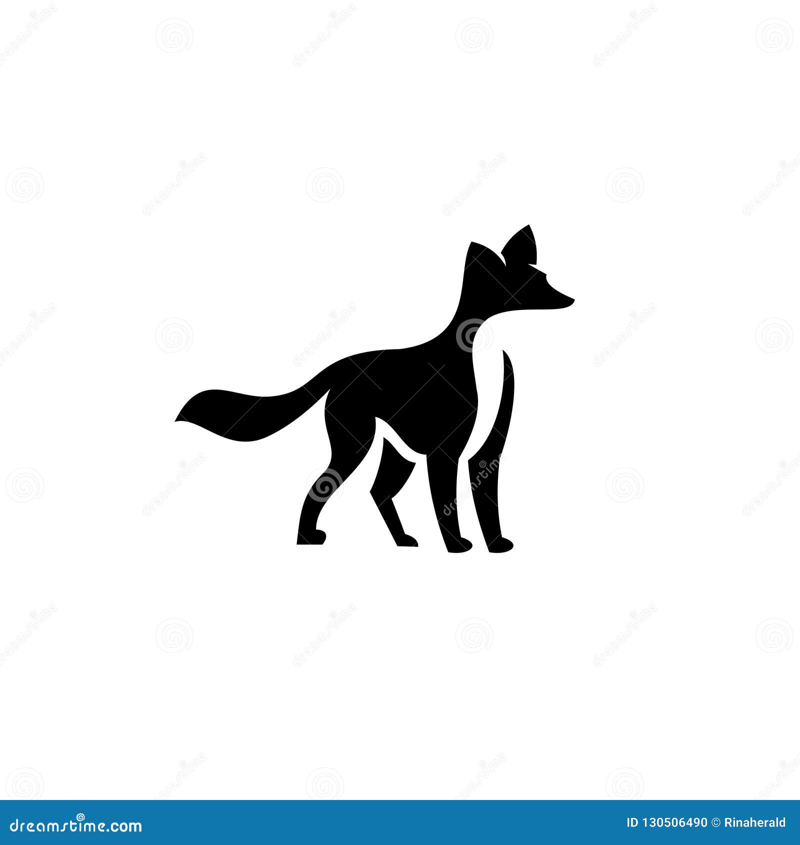 Fox-Logoikonen-Entwurfsvektor Vektor Abbildung - Illustration von ...