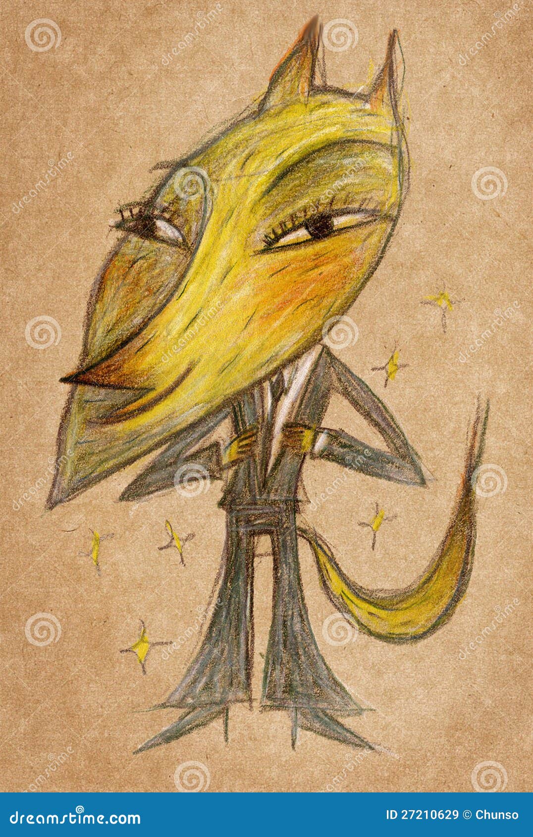 Fox man stock illustration. Illustration of detail, clip - 27210629