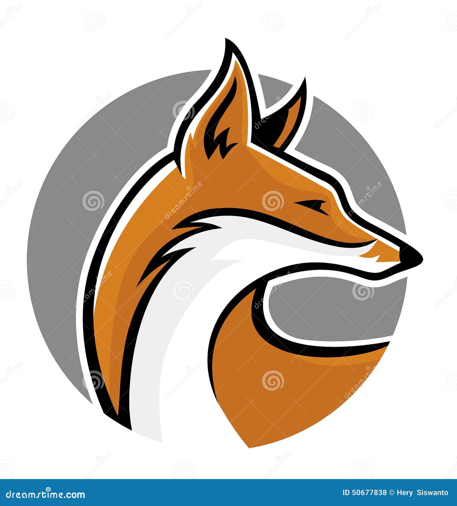 Fox mascot side stock vector. Illustration of clip, coyote - 50677838