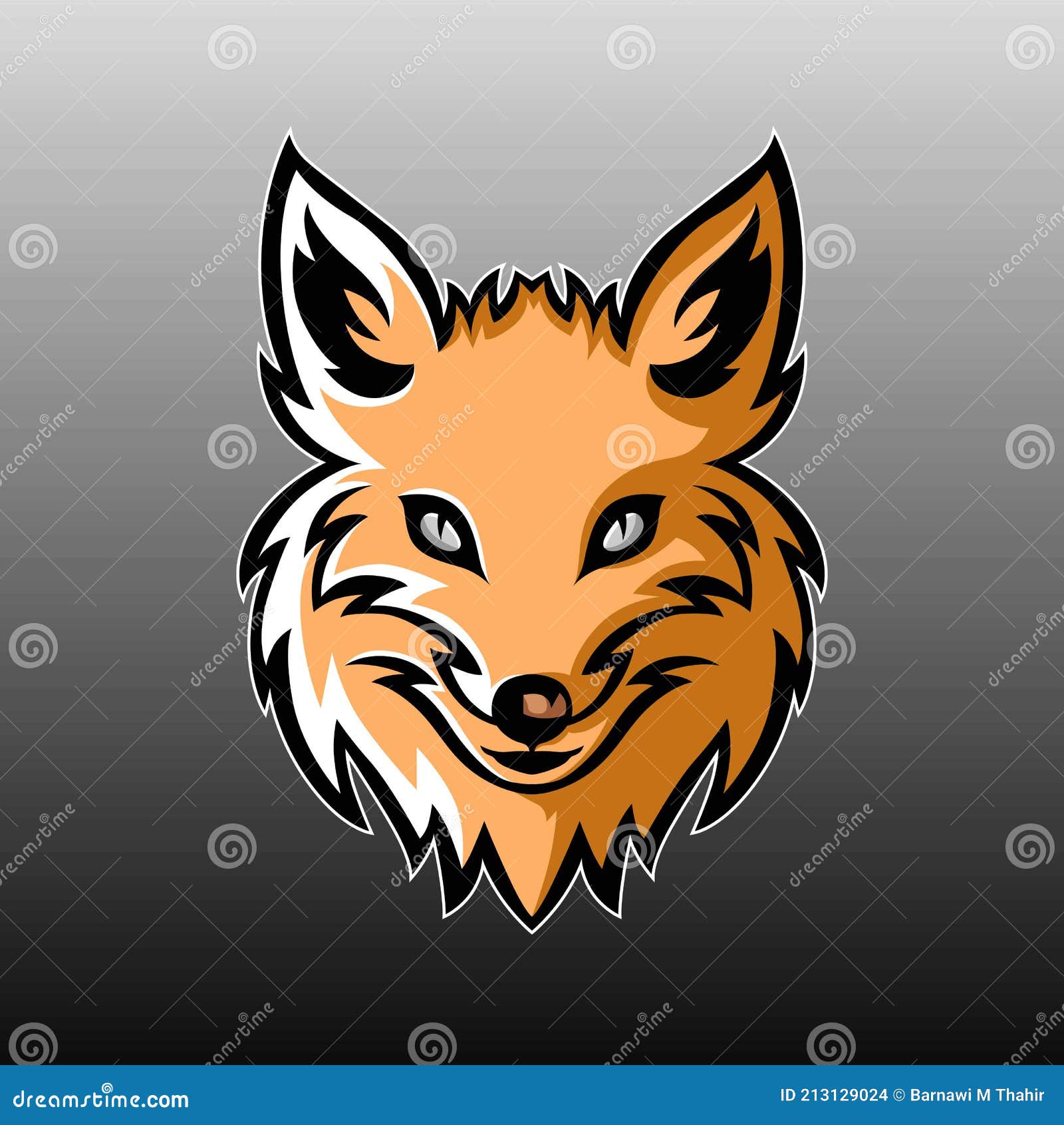 Fox Mascot Vector Illustration Stock Vector - Illustration of creative ...