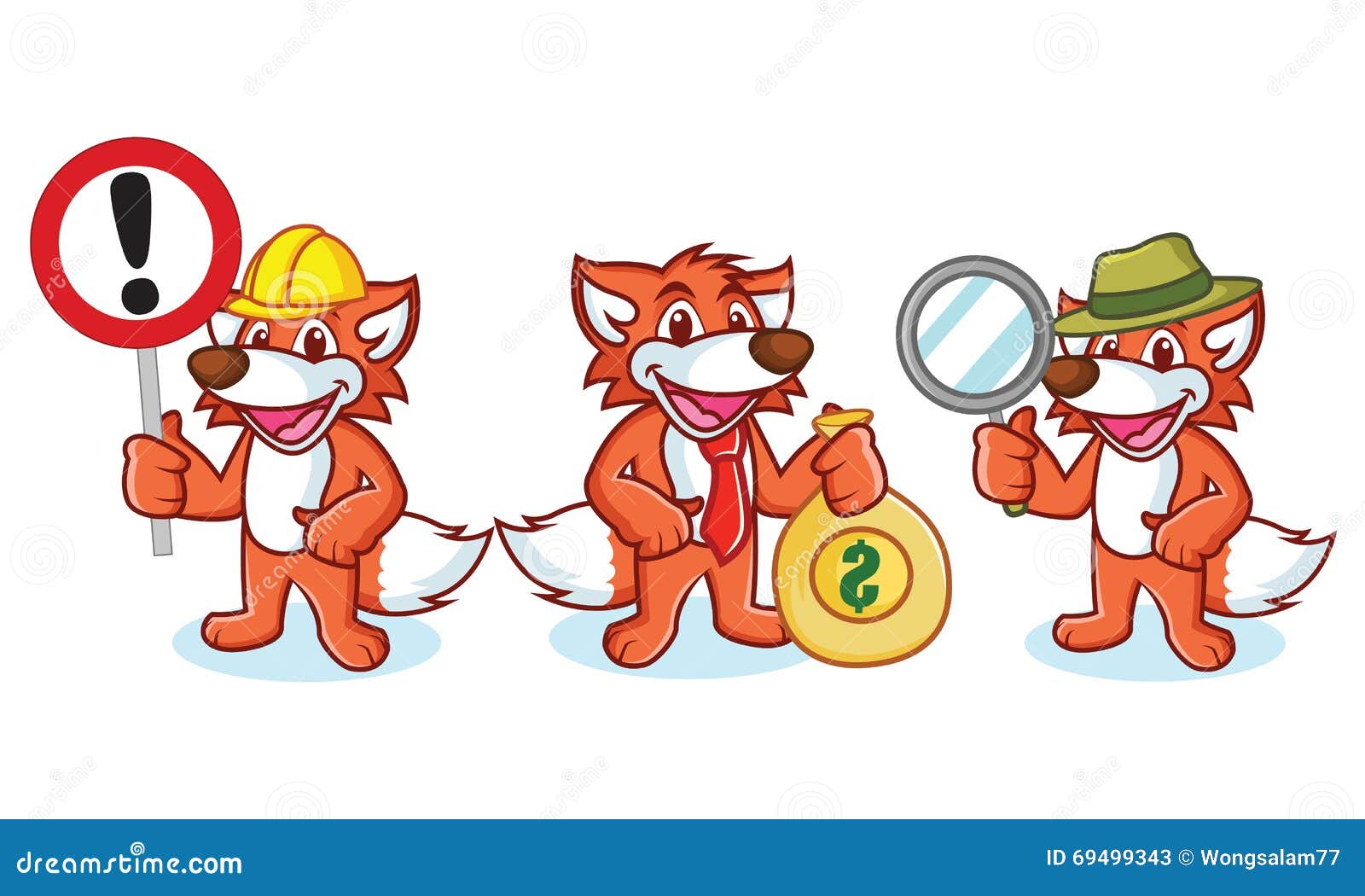 Fox Mascot Vector with Money Stock Vector - Illustration of money ...