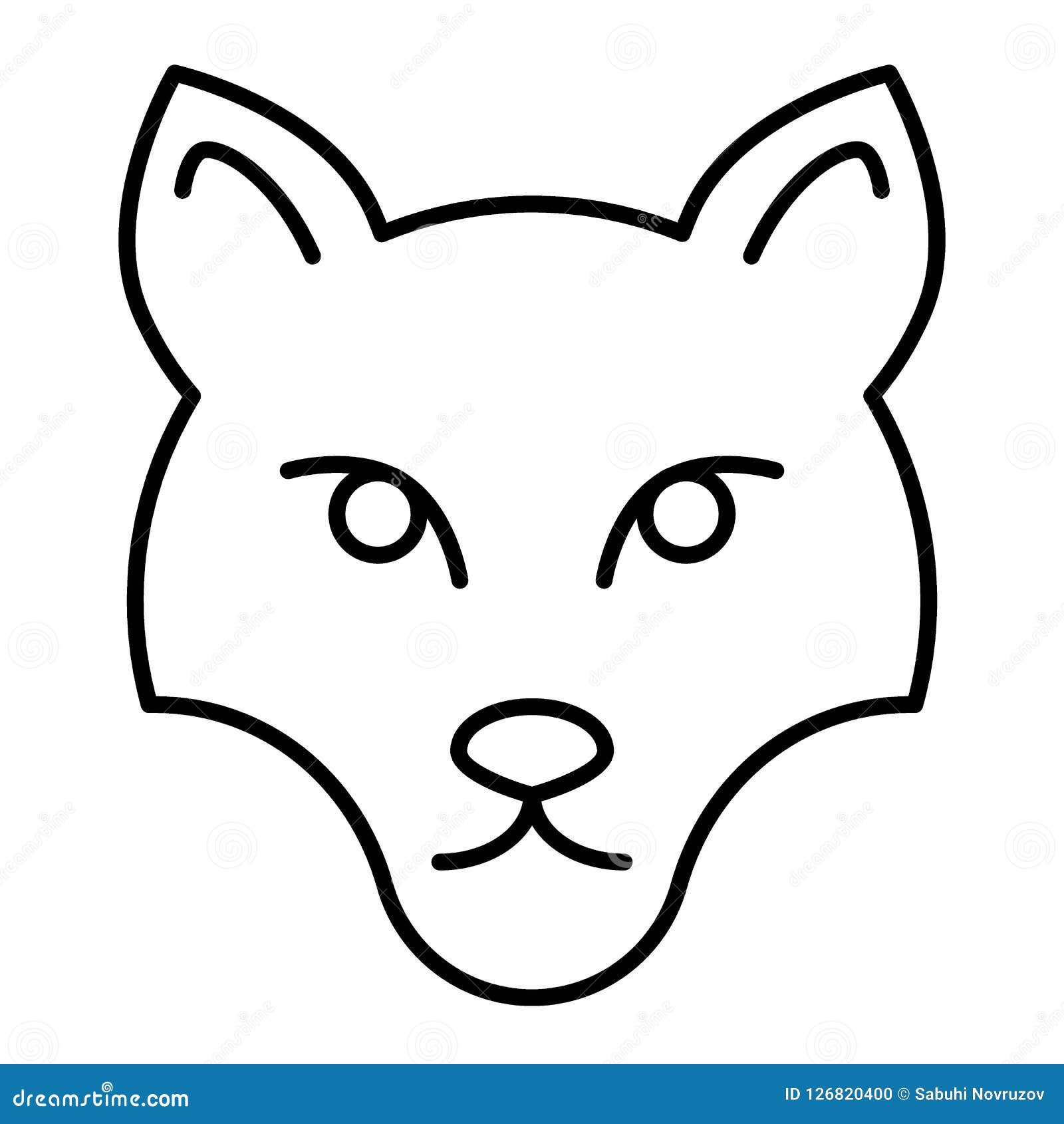 Fox Mask, Muzzle Vector, | CartoonDealer.com #221933561