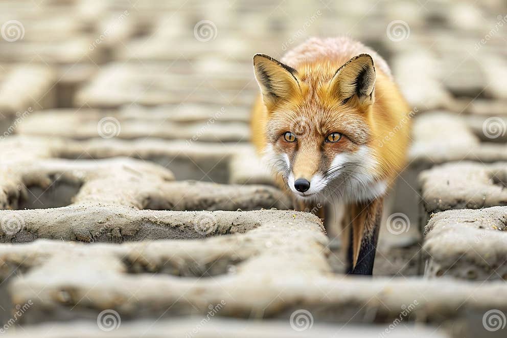 A Fox Navigating a Corporate Maze Representing Cunning and Adaptability ... A Fox Navigating a Corporate Maze Representing Cunning and Adaptability ...