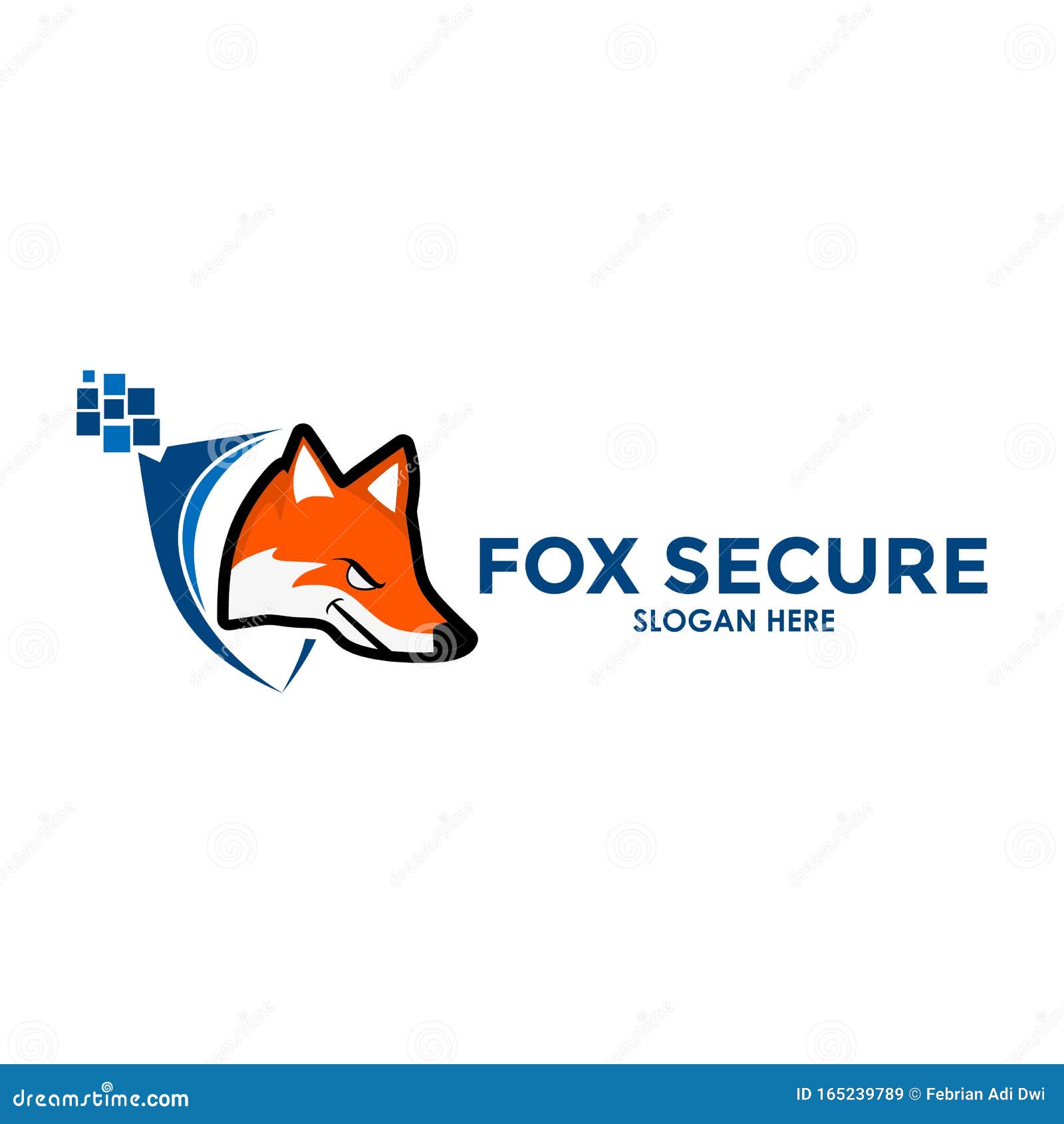 Fox Secure Logo Icon , Fox Logo Design Template Vector Isolated Stock ...