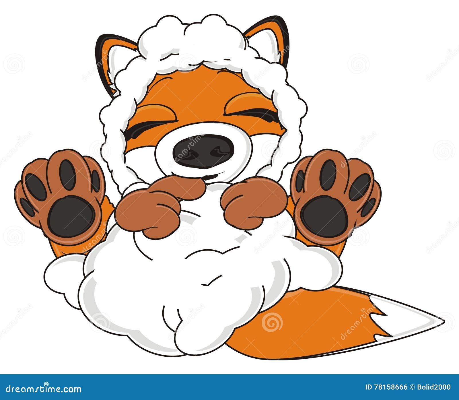 Fox in sheep skin stock illustration. Illustration of sheep - 78158666