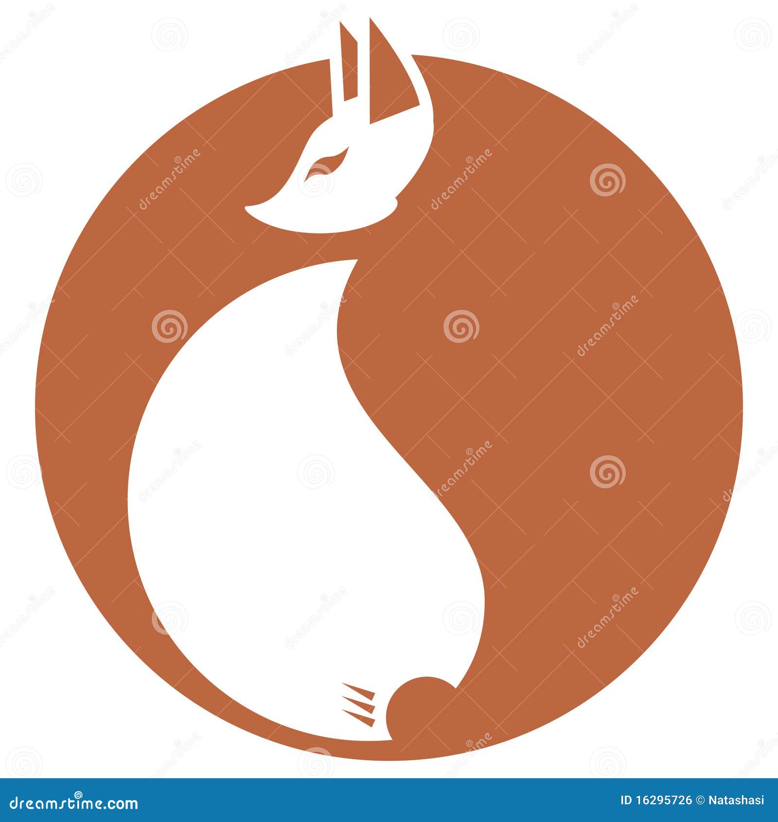 Fox, sign stock vector. Illustration of element, wild - 16295726