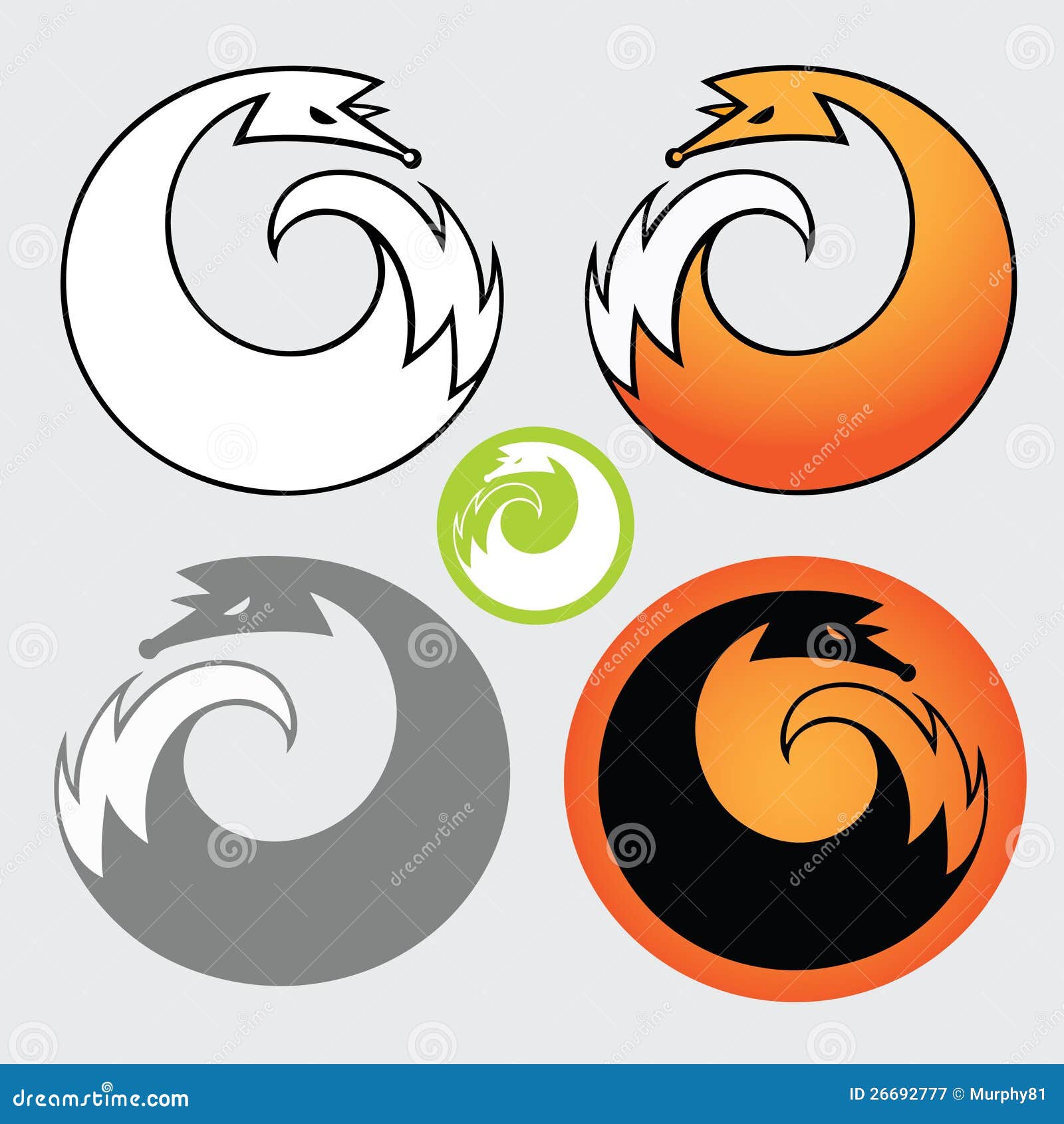 Fox symbol stock vector. Illustration of identity, drawing - 26692777