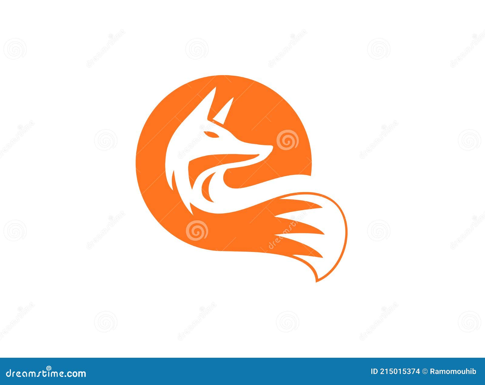 Fox Tail Logo Design Shape Foxy Symbol Vector Stock Vector ...