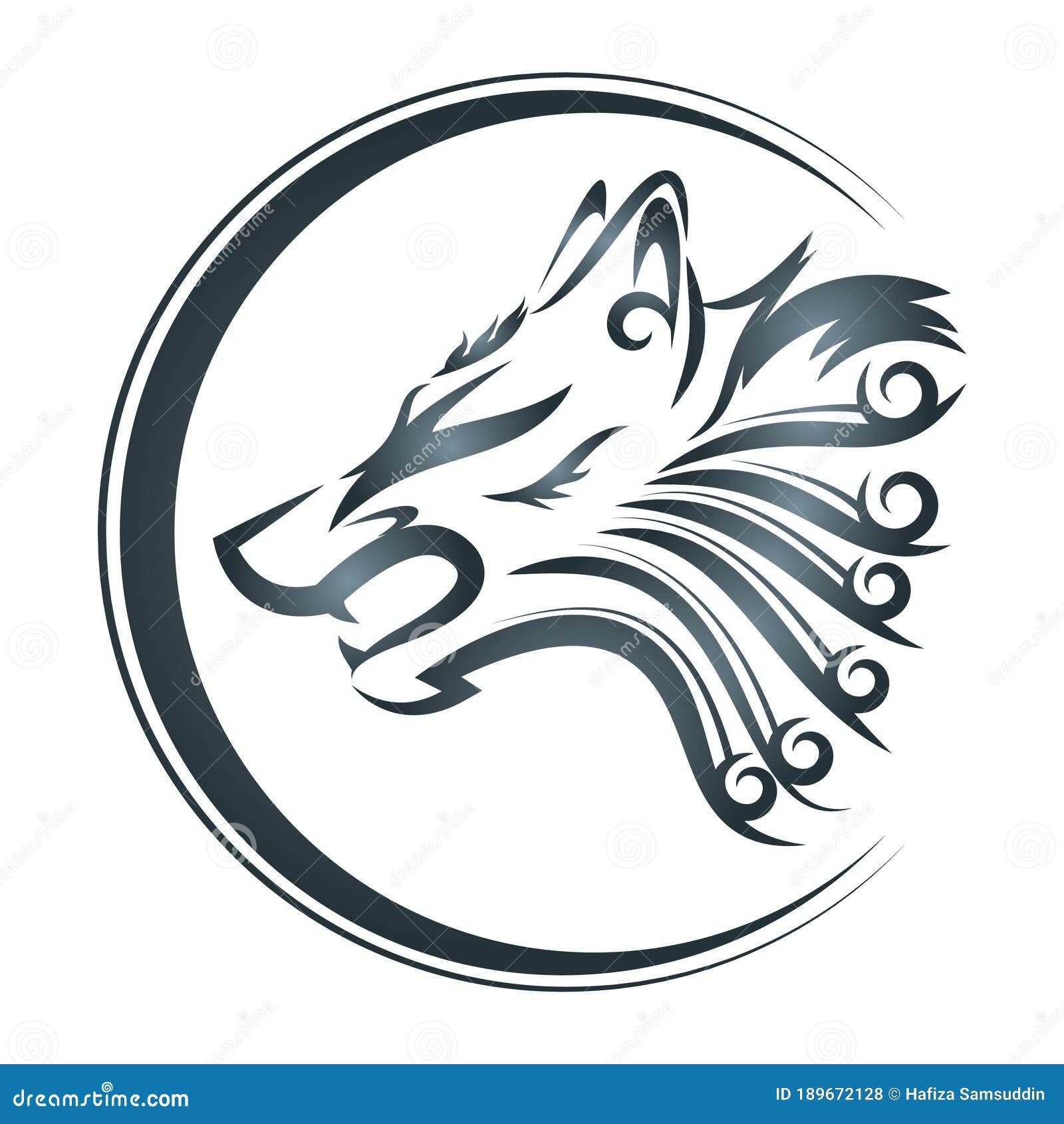 Fox Tattoo. Vector Illustration Decorative Design Stock Vector ...