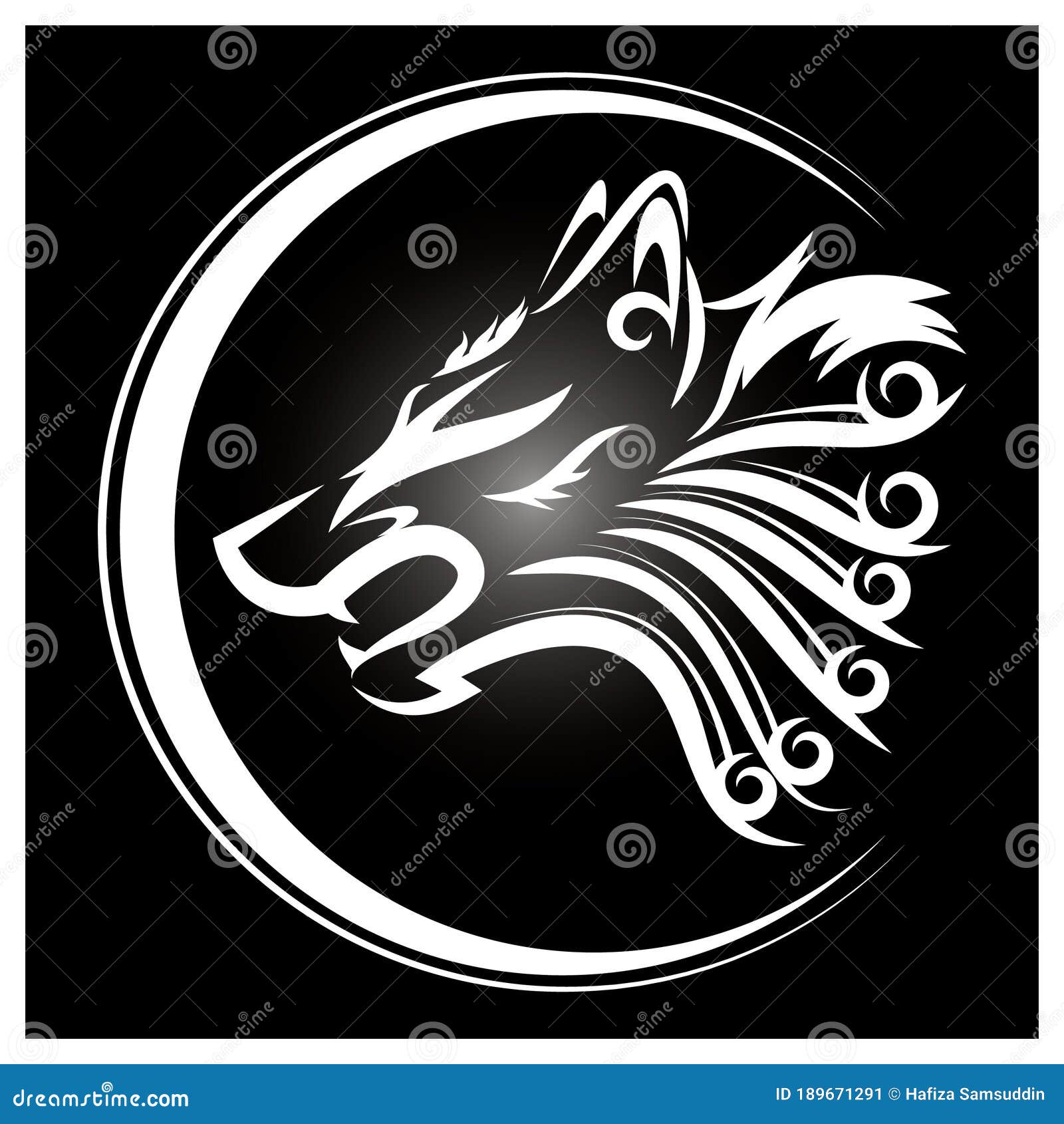 Fox Tattoo. Vector Illustration Decorative Design Stock Vector ...