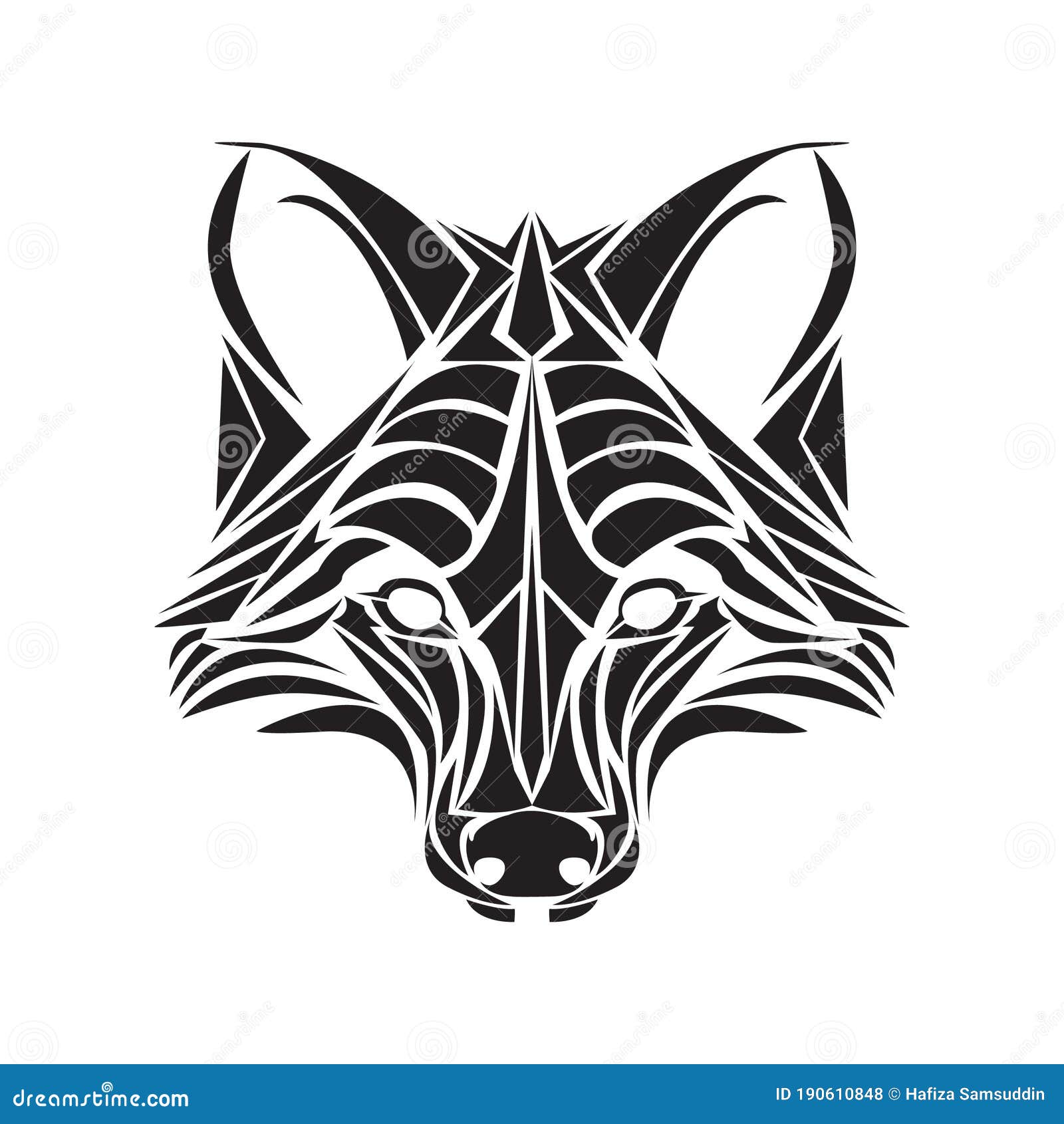 Fox Tattoo. Vector Illustration Decorative Design Stock Vector ...
