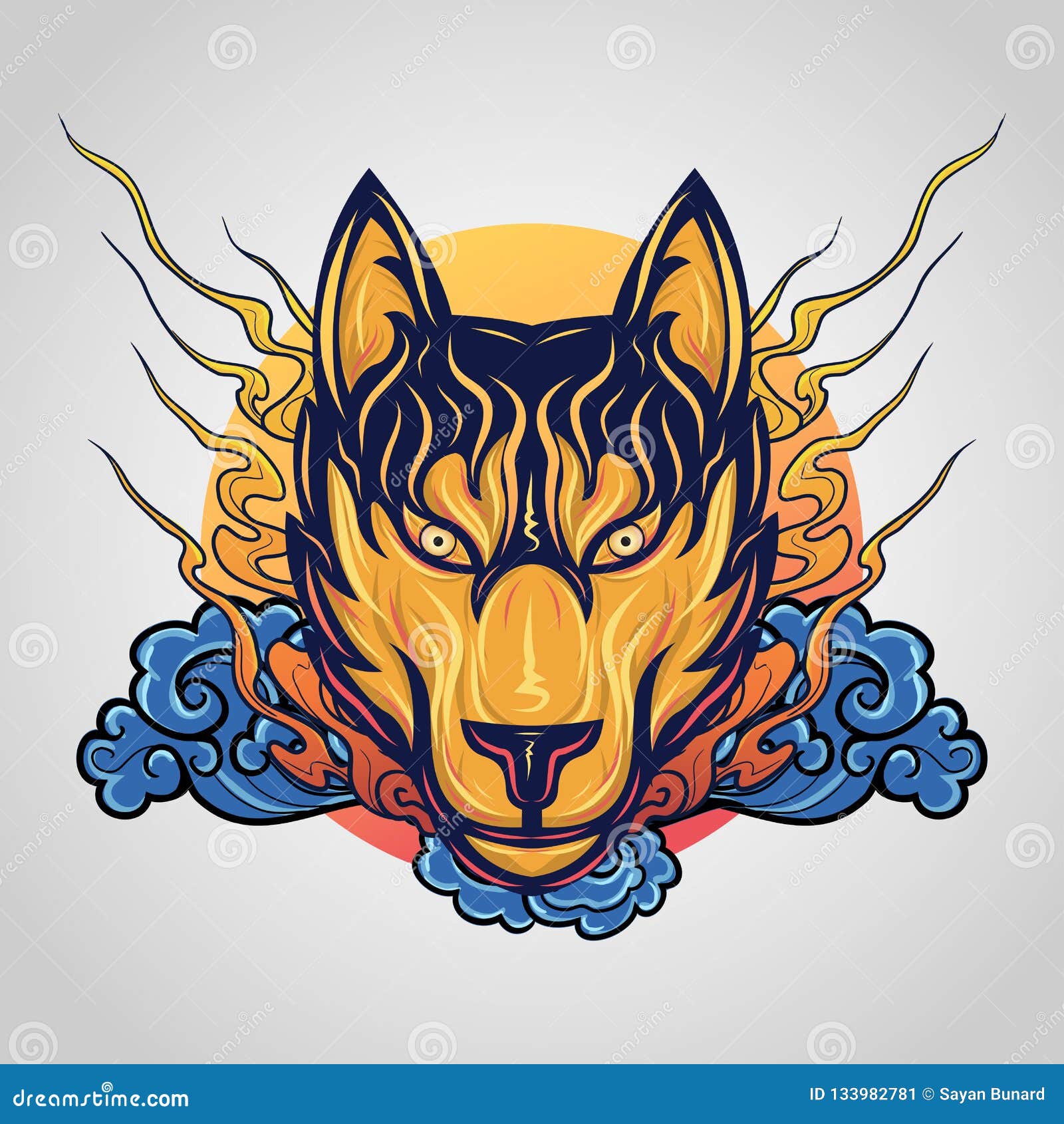 FOX Tattoo Vector Logo Icon Stock Vector - Illustration of graphic ...