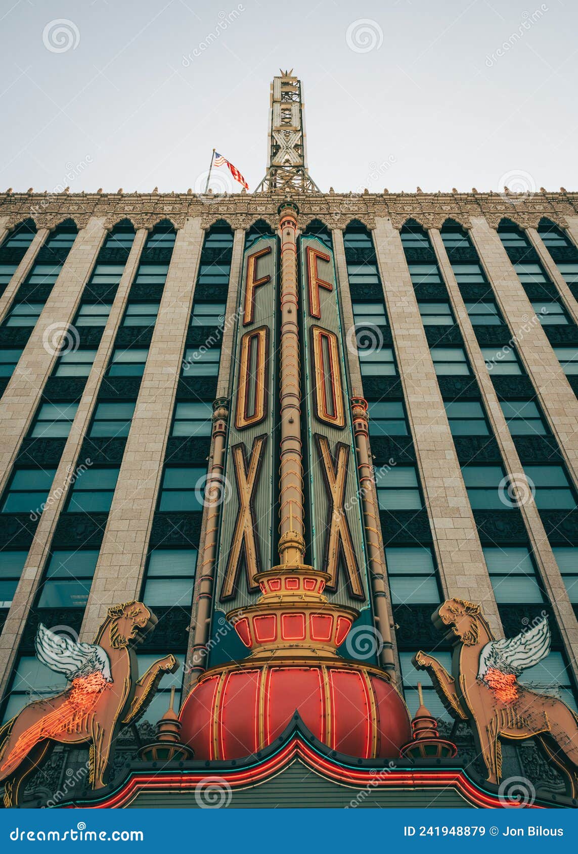 Fox Theater, in Downtown Detroit, Michigan Editorial Stock Image ...