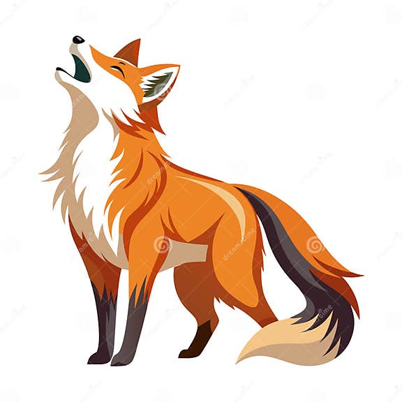 Fox in Various Poses - Vector Illustration of Different Fox Poses for ...