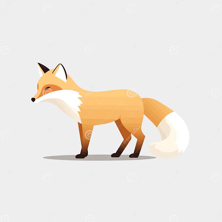 Fox Vector Flat Minimalistic Asset Isolated Illustration Stock Vector ...