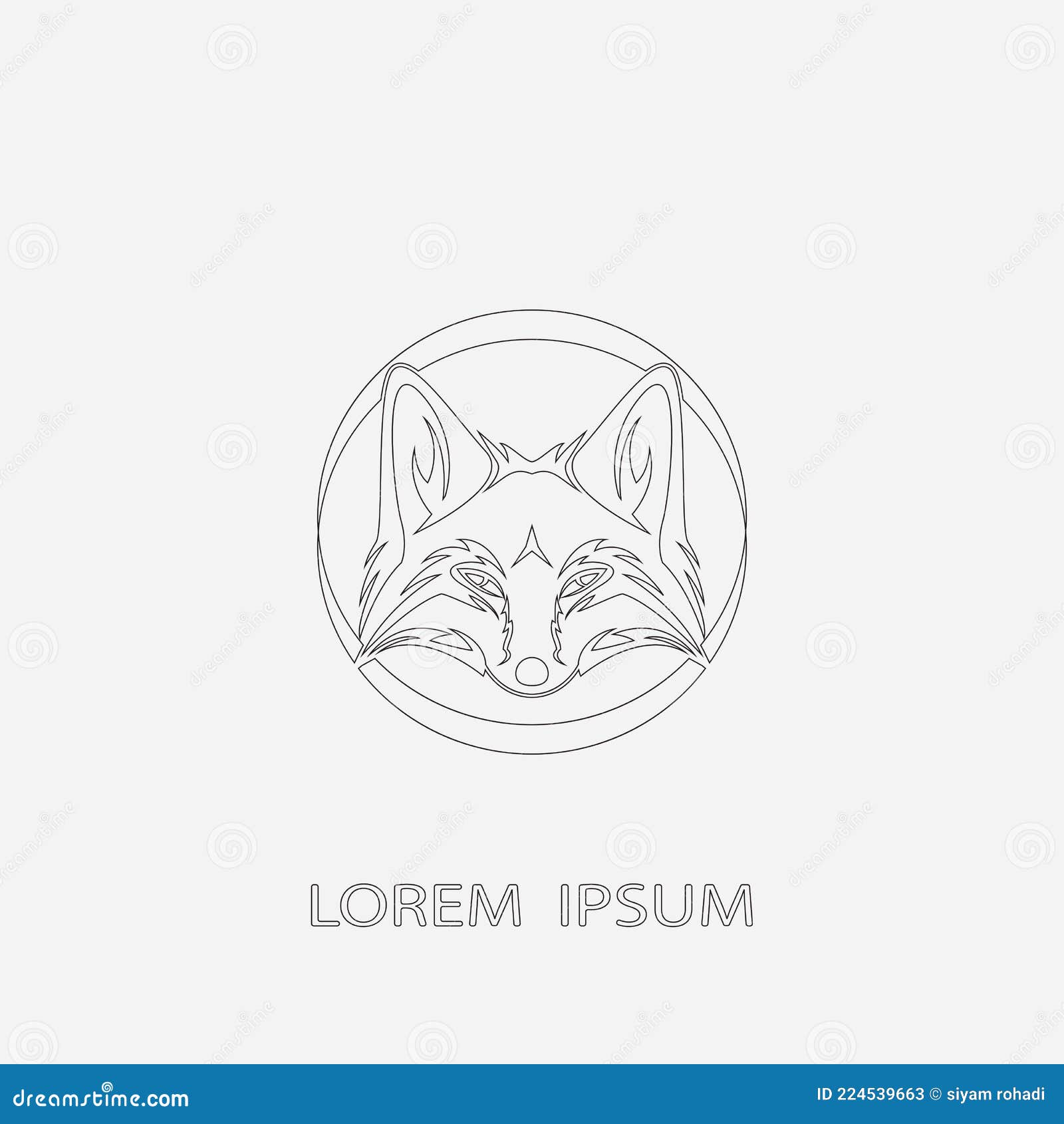 Fox Vector Illustration Icon Stock Vector - Illustration of wildlife ...