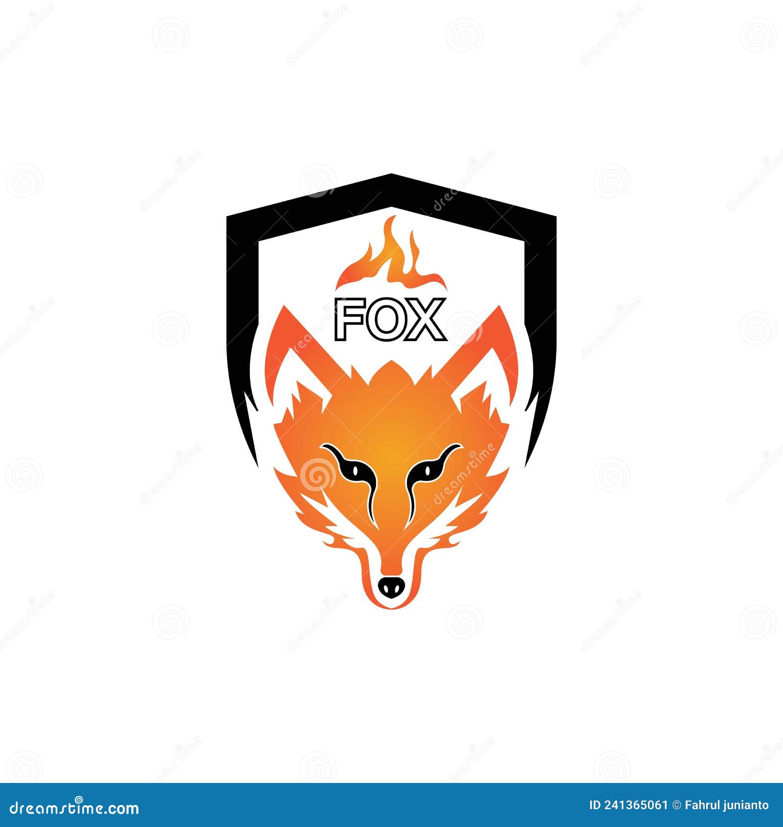 Fox Vector Illustration Icon Stock Vector - Illustration of symbol ...