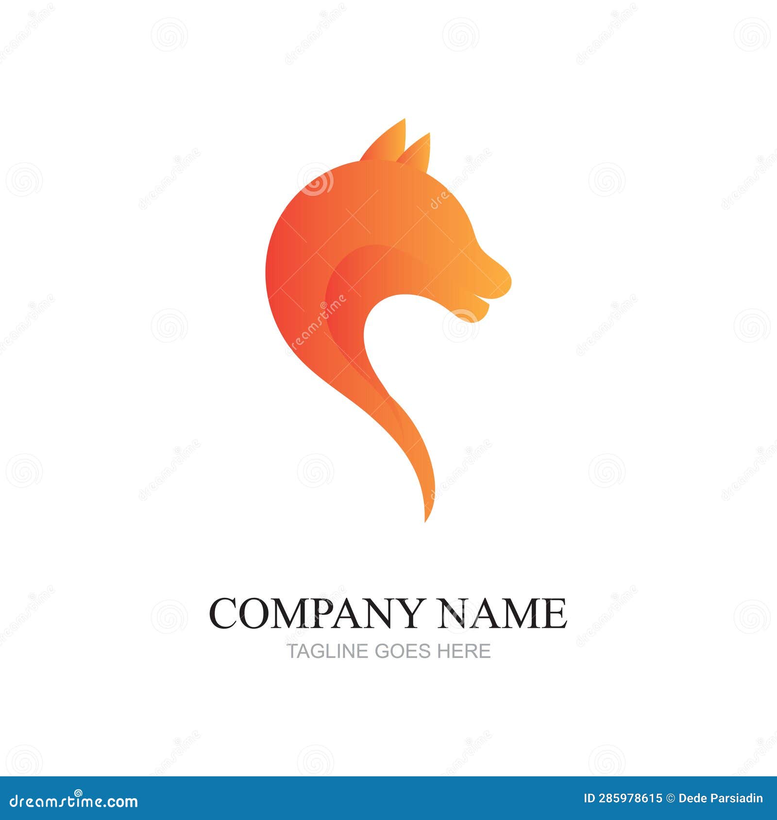 Fox Vector Illustration Icon Stock Vector - Illustration of silhouette ...