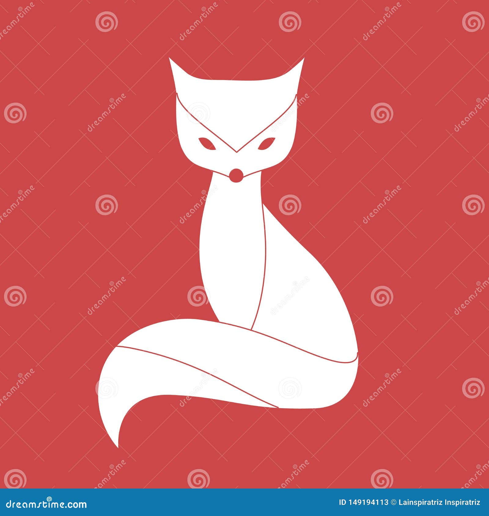 Fox. Vector Illustration of Logo Stock Vector - Illustration of foxy ...