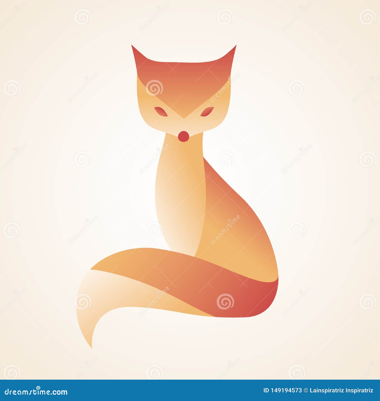 Fox. Vector Illustration of Logo Stock Vector - Illustration of head ...