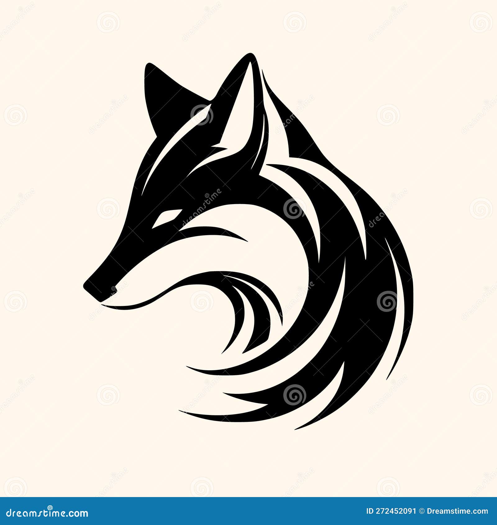 Fox Vector for Logo or Icon, Drawing Elegant Minimalist Style,abstract ...