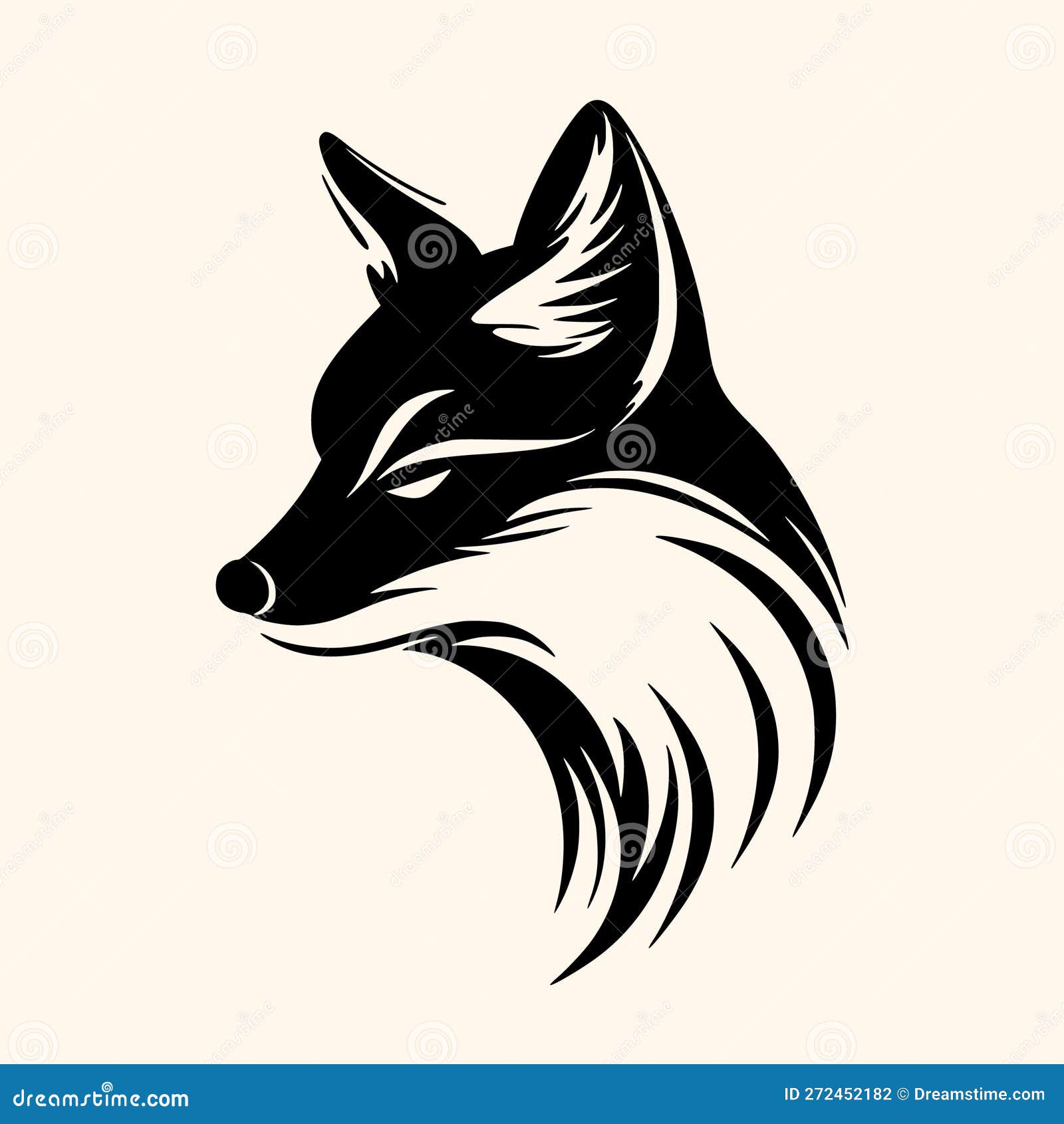 Fox Vector for Logo or Icon, Drawing Elegant Minimalist Style,abstract ...