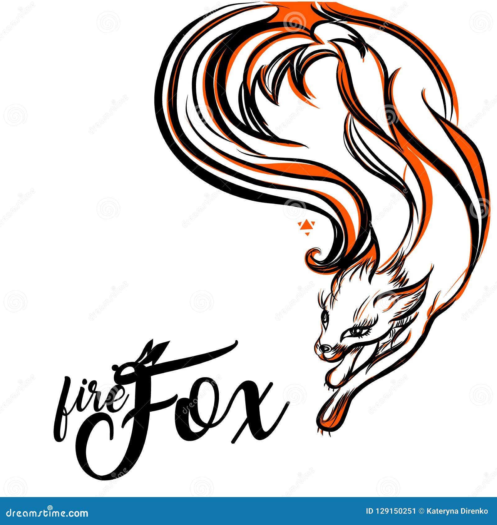 Fox. Vector Logo with Negative Space. Laconic Symbol for Icons, Logos ...