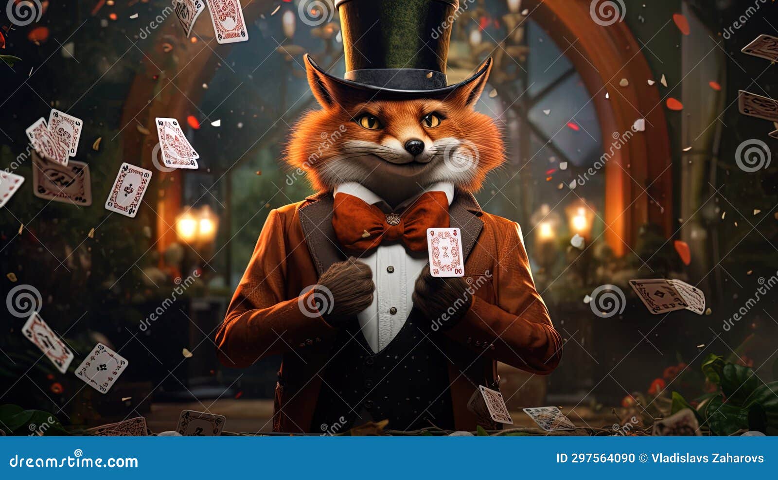 The Fox-wizard is Surrounded by Magical Artifacts Stock Illustration ... The Fox-wizard is Surrounded by Magical Artifacts Stock Illustration ...