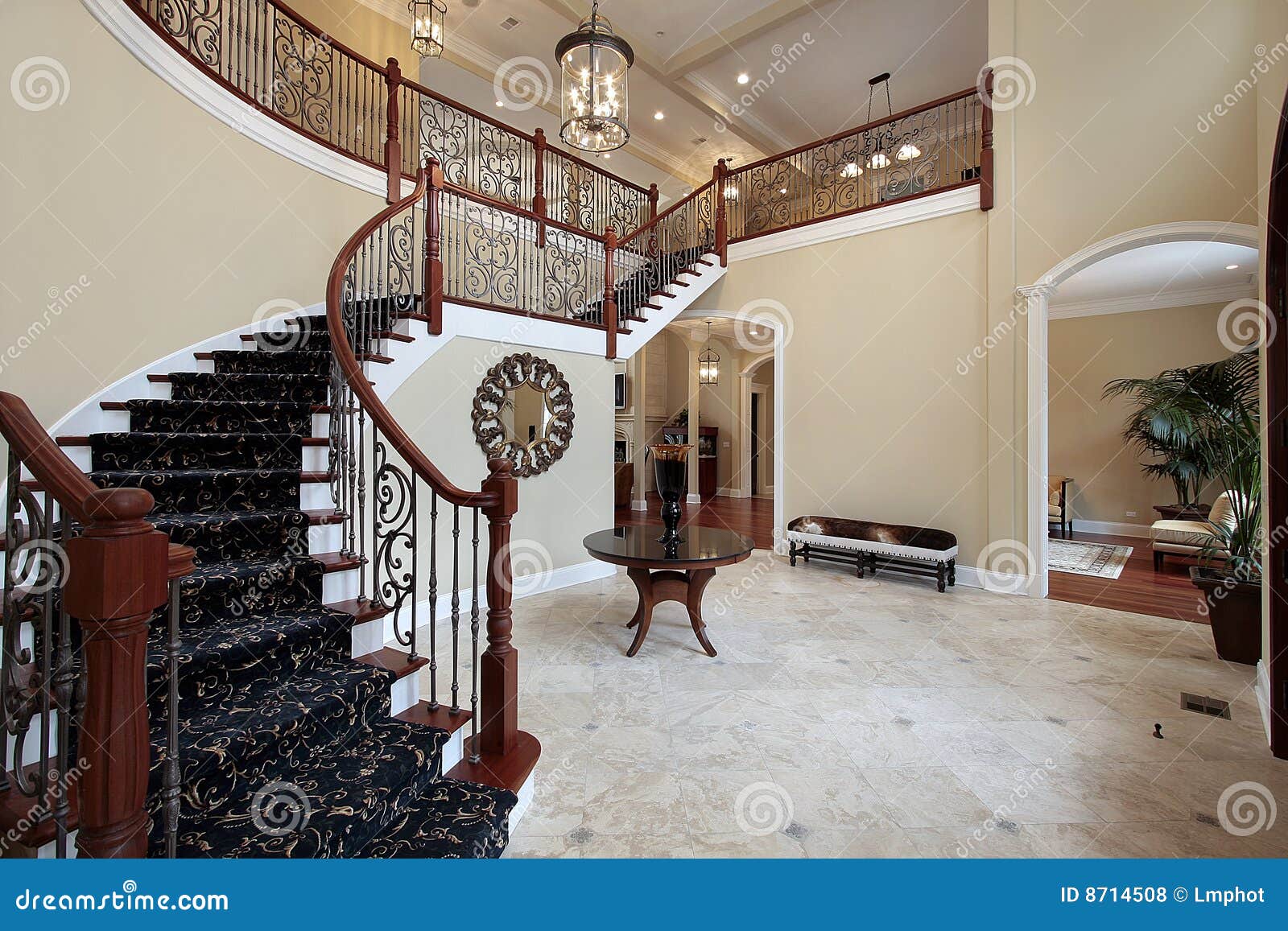 Foyer in Luxury Home stock photo. Image of estate, formal - 8714508