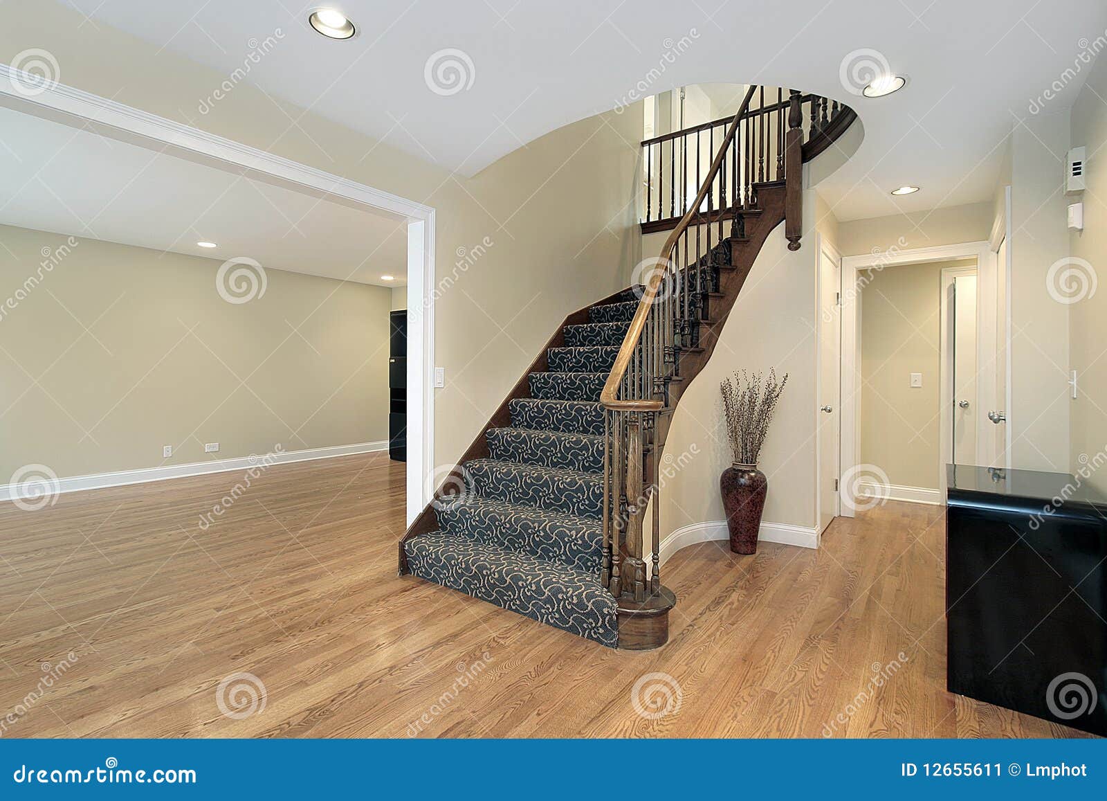 Foyer in New Construction Home Stock Image - Image of dwelling ...