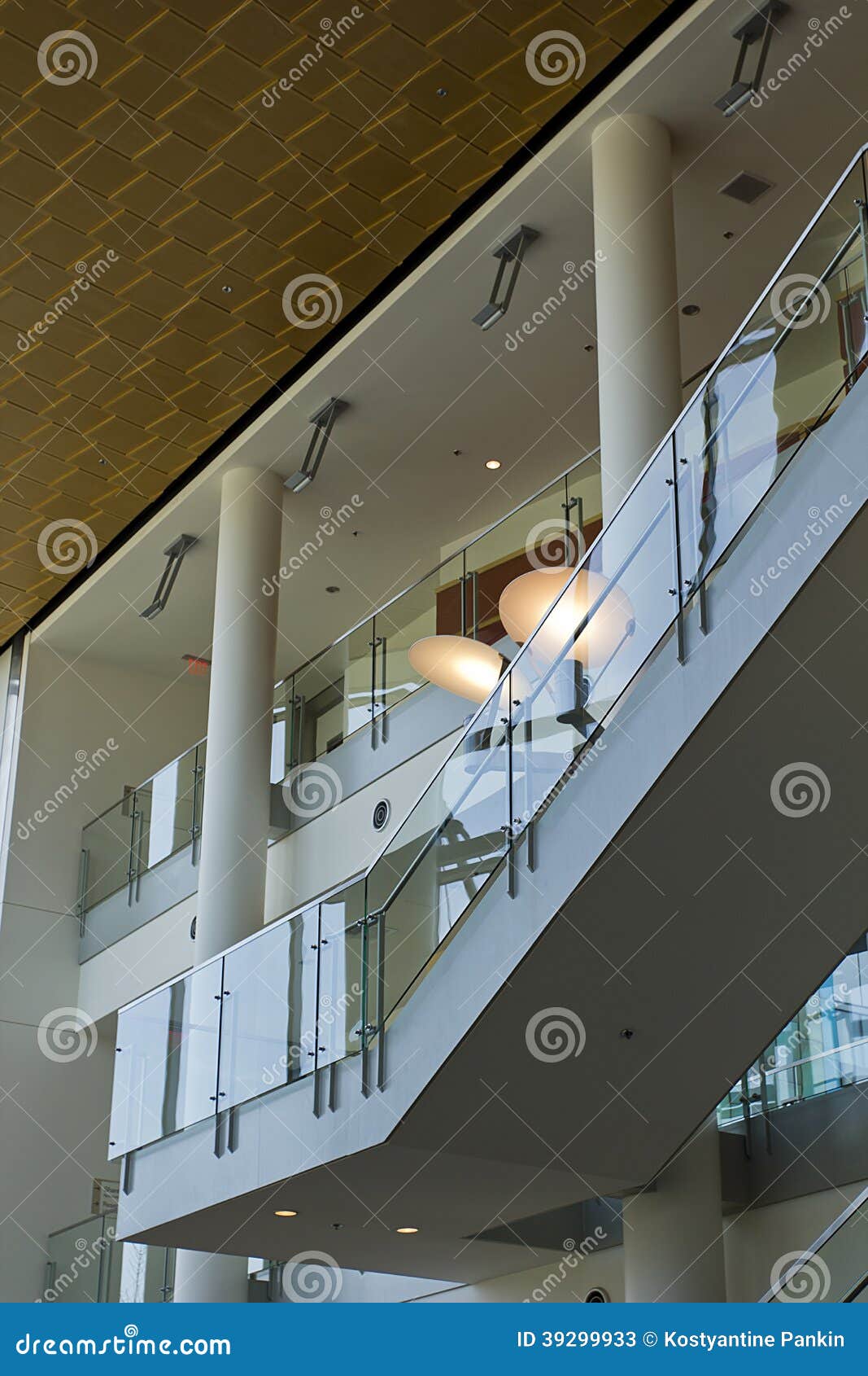 Foyer of an Office Building Stock Image - Image of stairs, corporation ...