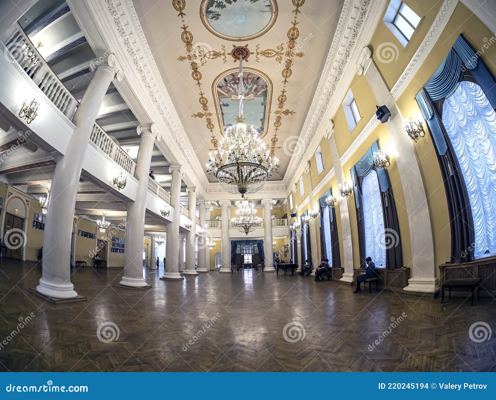 Foyer of the Opera and Ballet Theater on the Second Floor Stock Photo ...