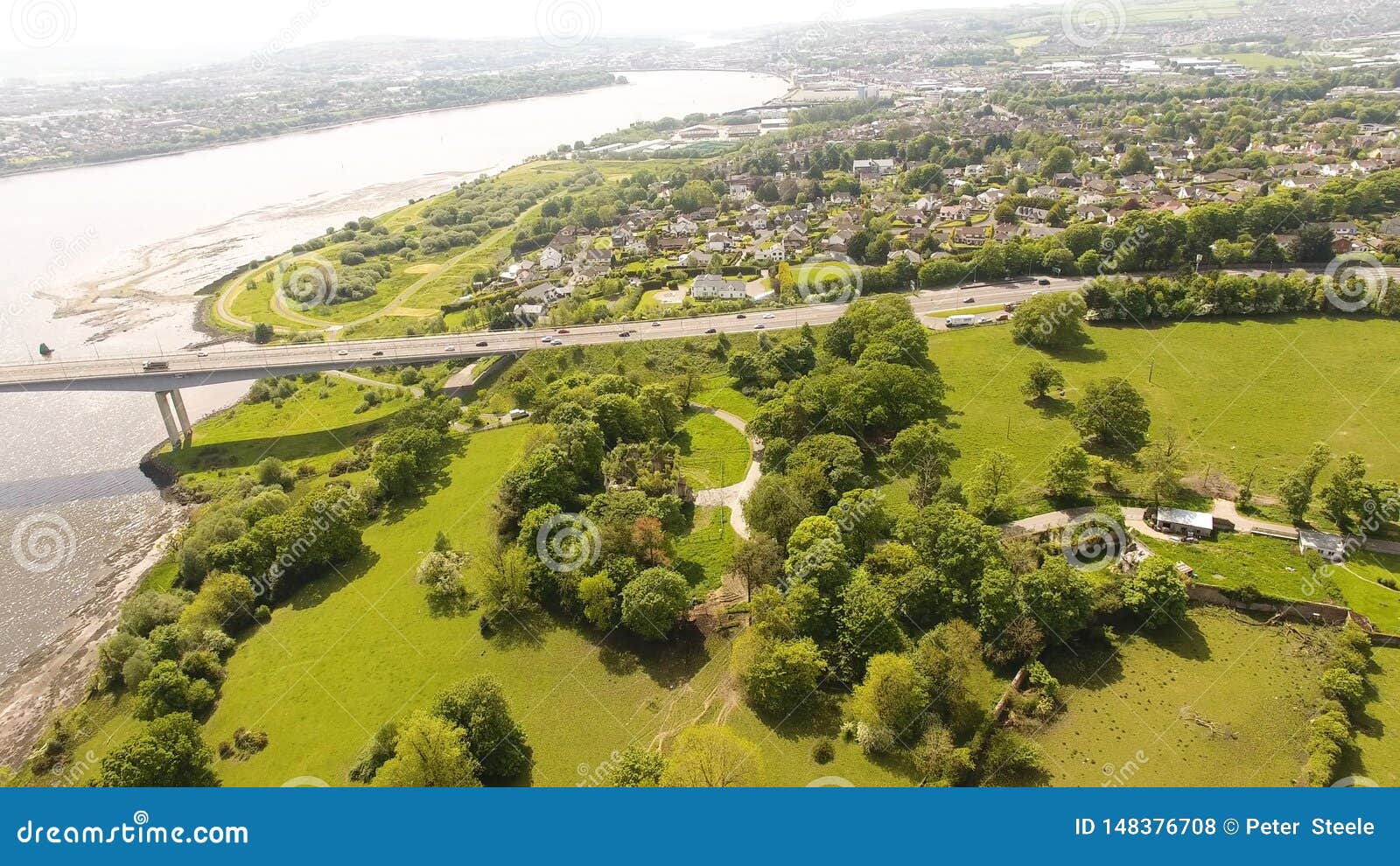 Foyle Bridge Co Derry Northern Ireland Stock Photo - Image of peace ...