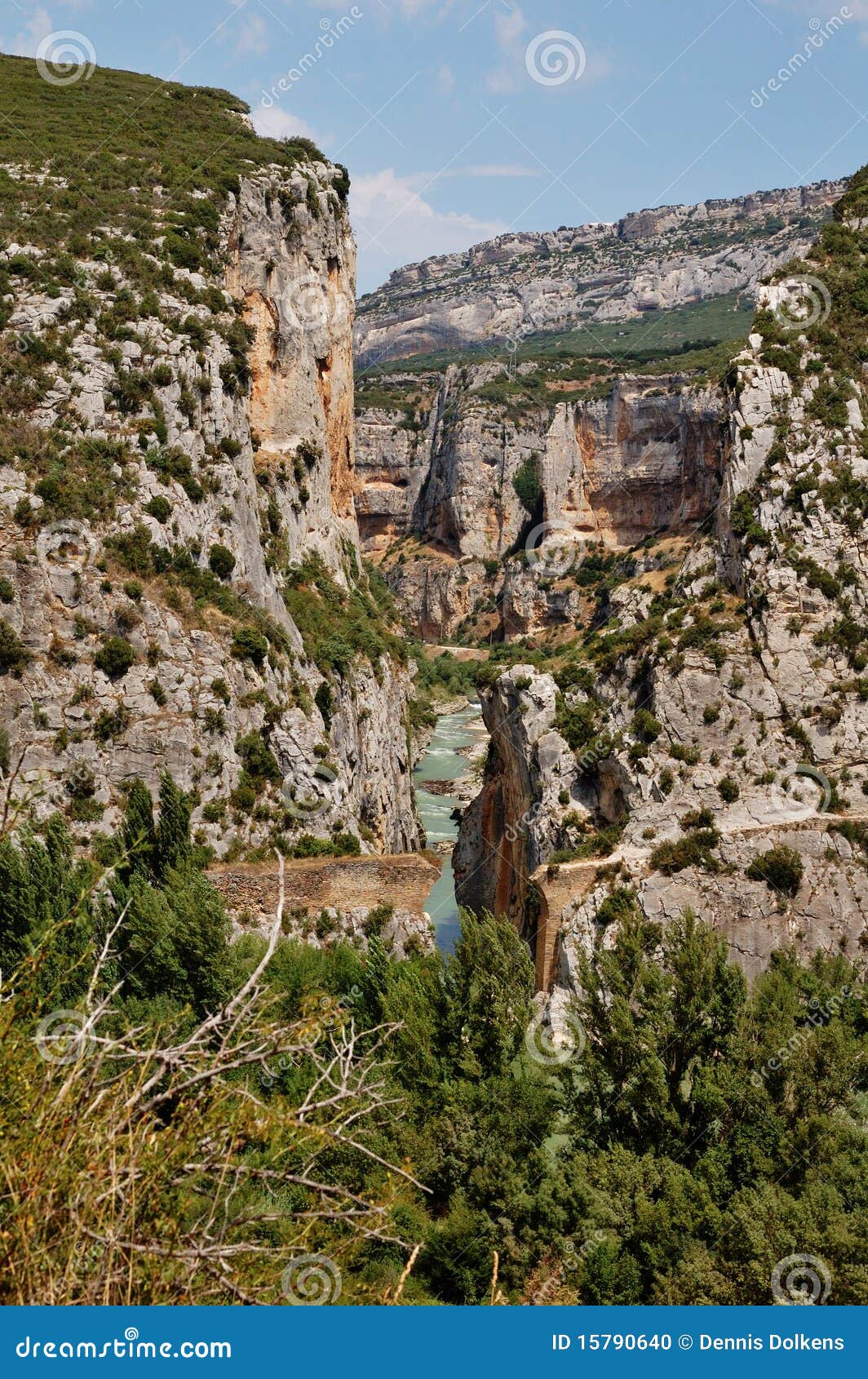 Foz De Lumbier, a Canyon in Spain Stock Photo - Image of river, summer ...