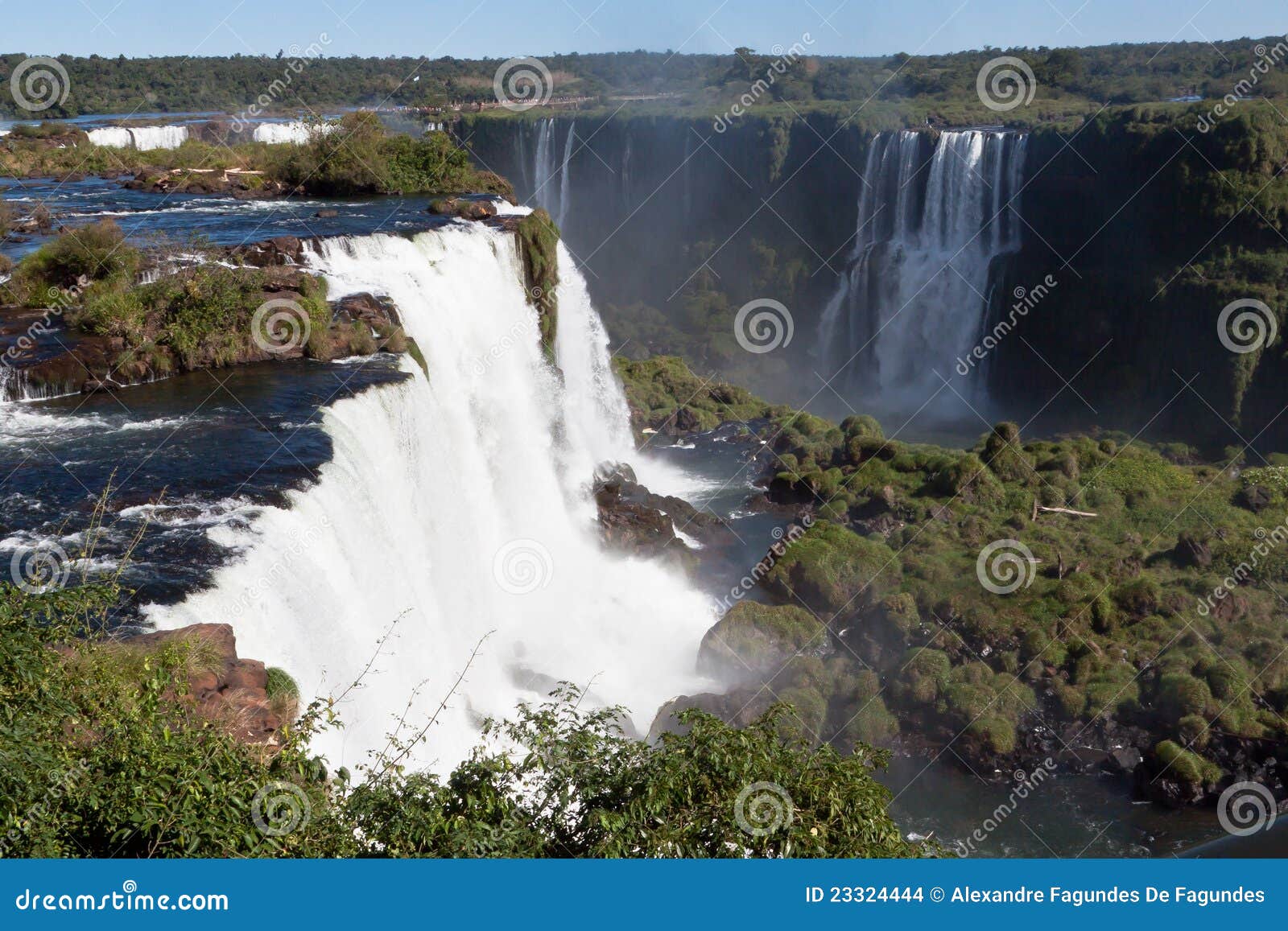 Foz Do Iguassu Argentina Brazil Stock Photo - Image of devils, parana ...