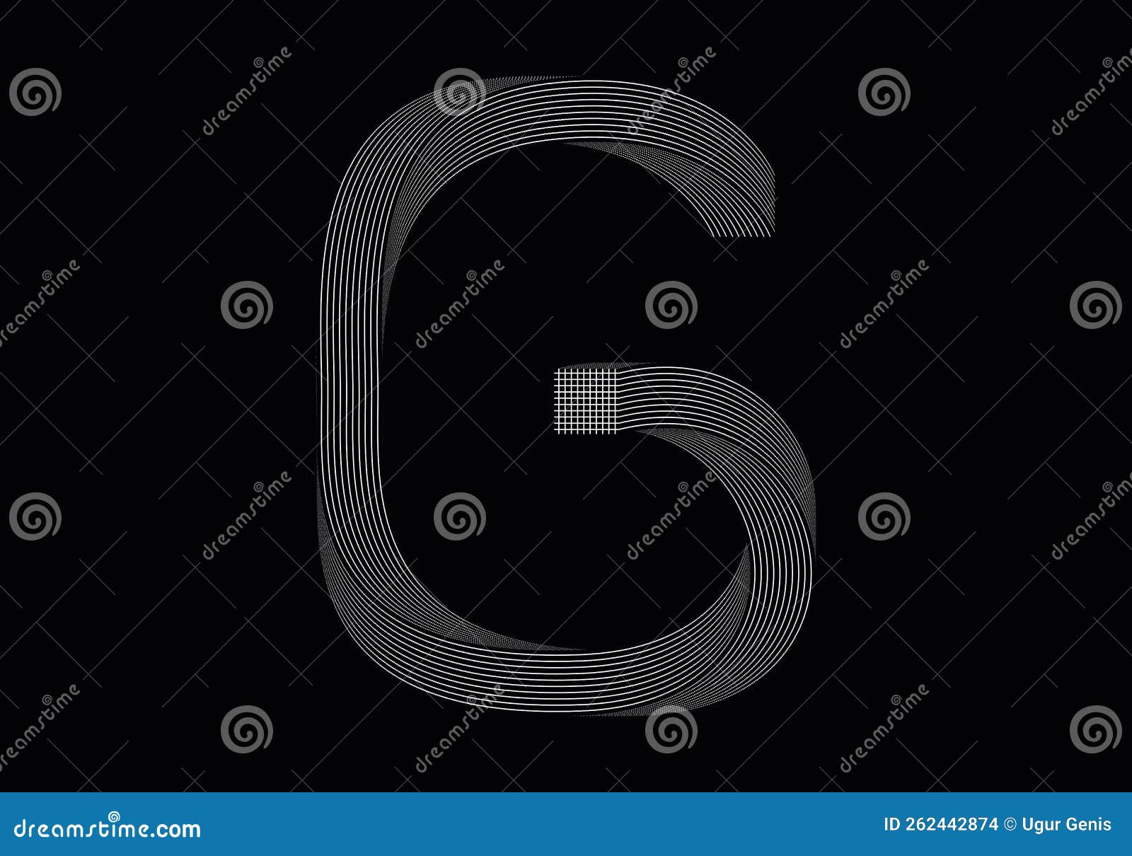 Hand Drawn G Letter. Abstract G Letter Stock Illustration ...