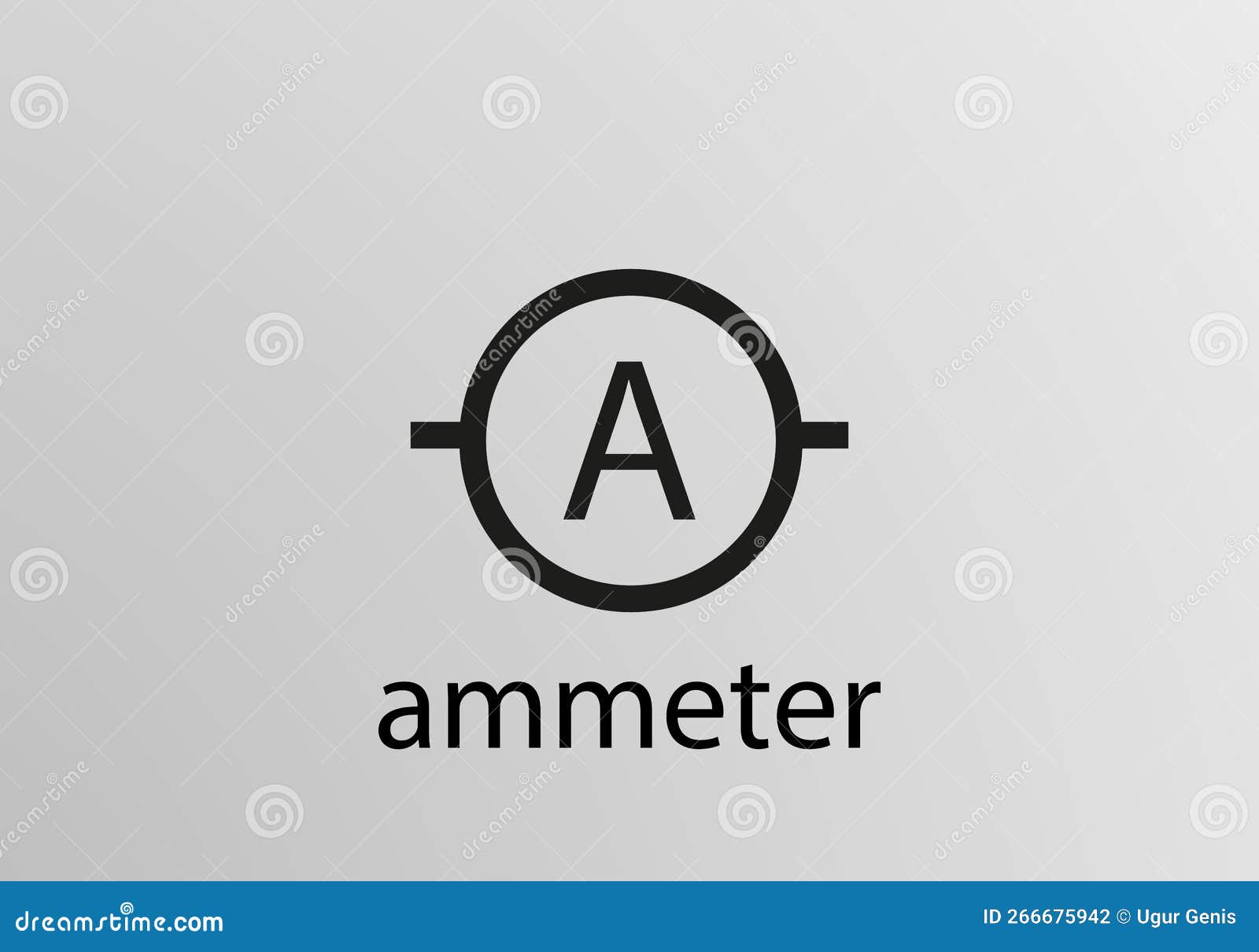 Ammeter Engineering Symbol, Vector Symbol Design. Engineering Symbols ...