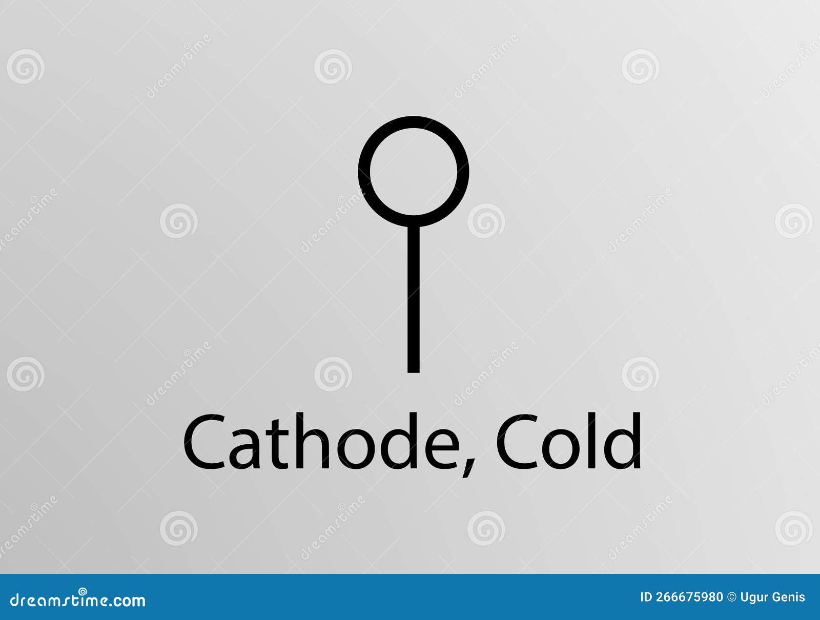 Cathode Cold Engineering Symbol, Vector Symbol Design. Engineering ...