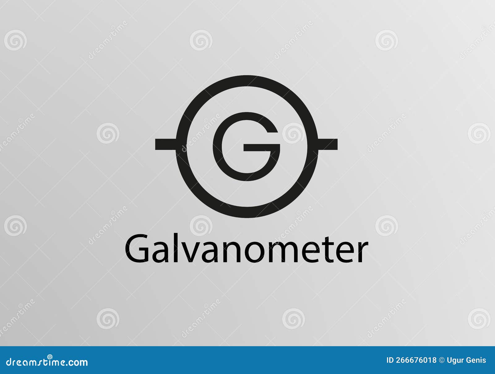 Galvanometer Engineering Symbol, Vector Symbol Design. Engineering ...