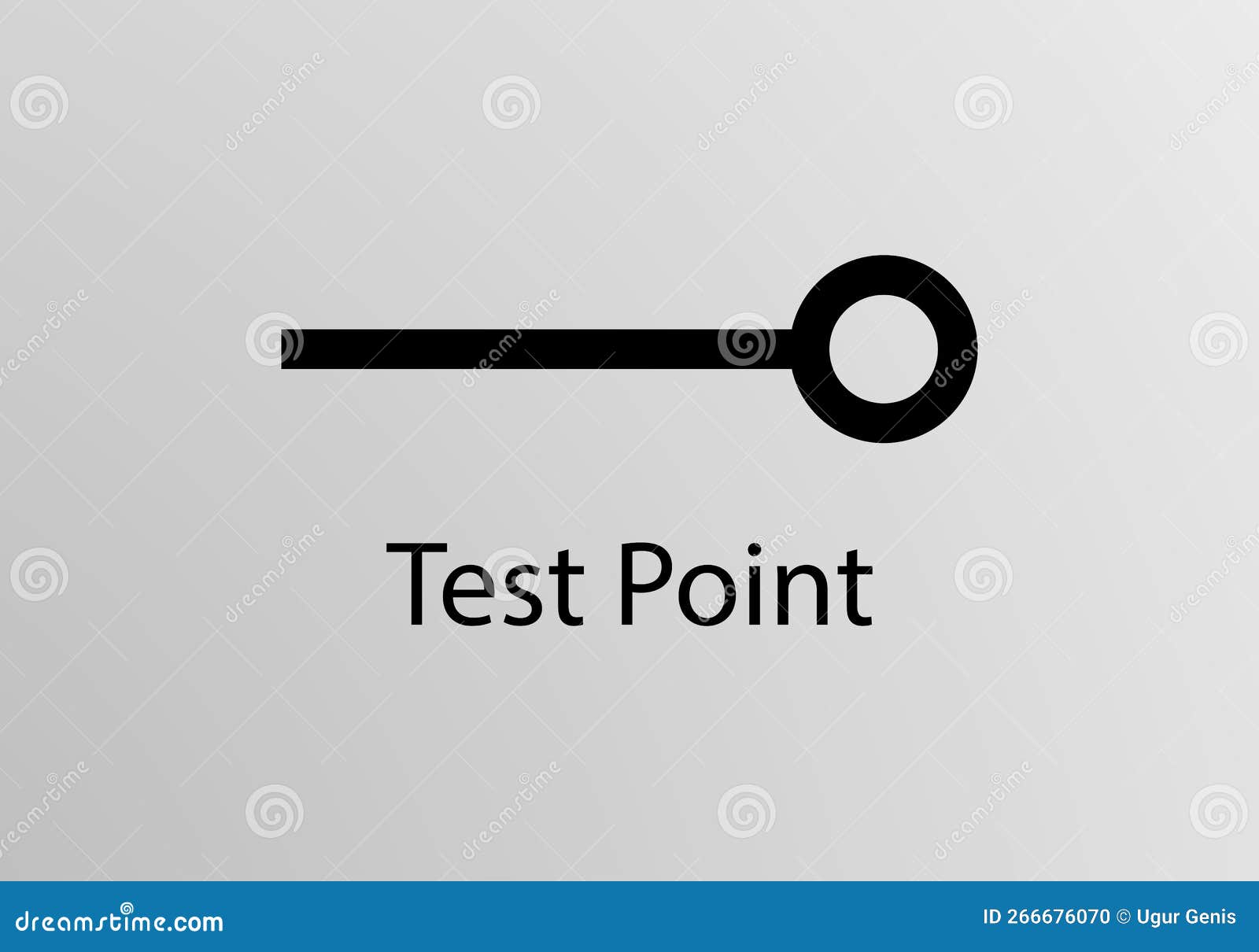 Test Point Symbol, Vector Symbol Design. Engineering Symbols Stock ...