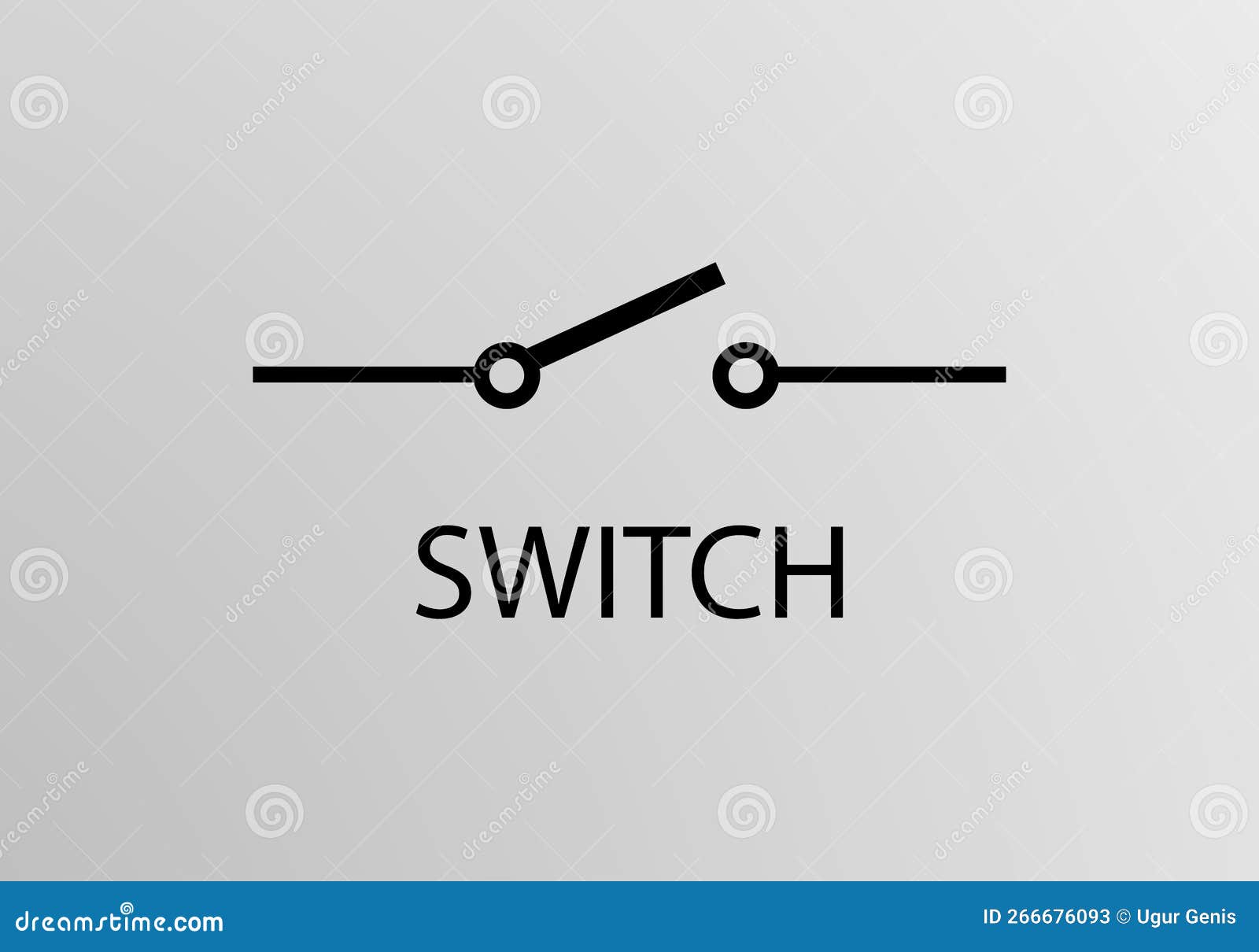 Switch Symbol, Vector Symbol Design. Engineering Symbols Stock Vector ...