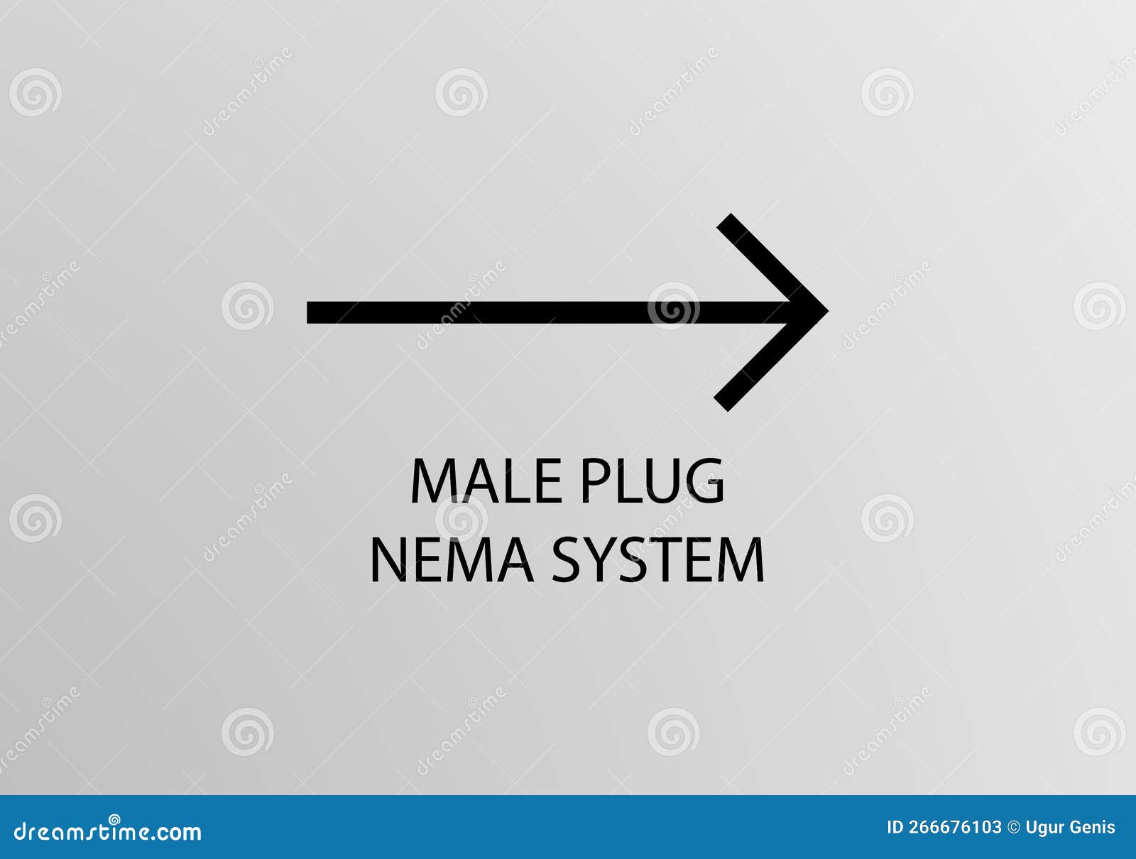 Male Plug Nema System Symbol, Vector Symbol Design. Engineering Symbols Stock Vector ...