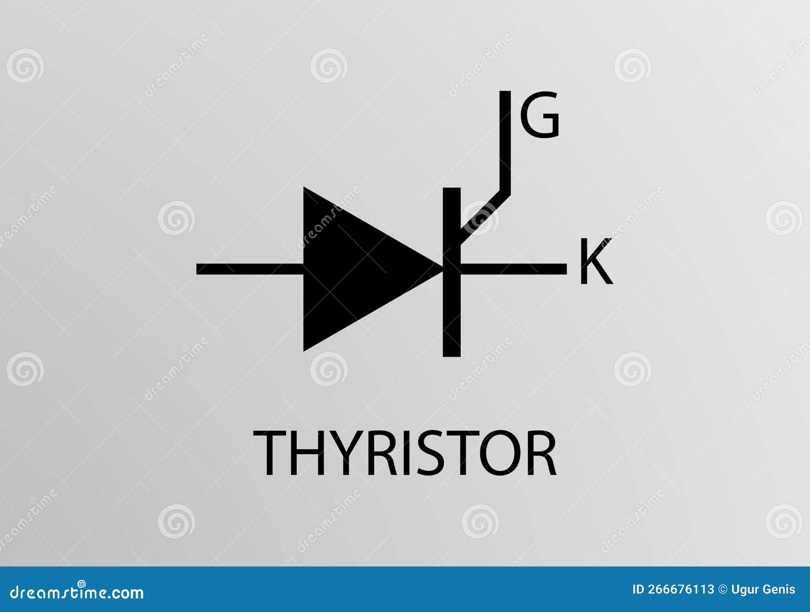 Thyristor Symbol, Vector Symbol Design. Engineering Symbols Stock ...