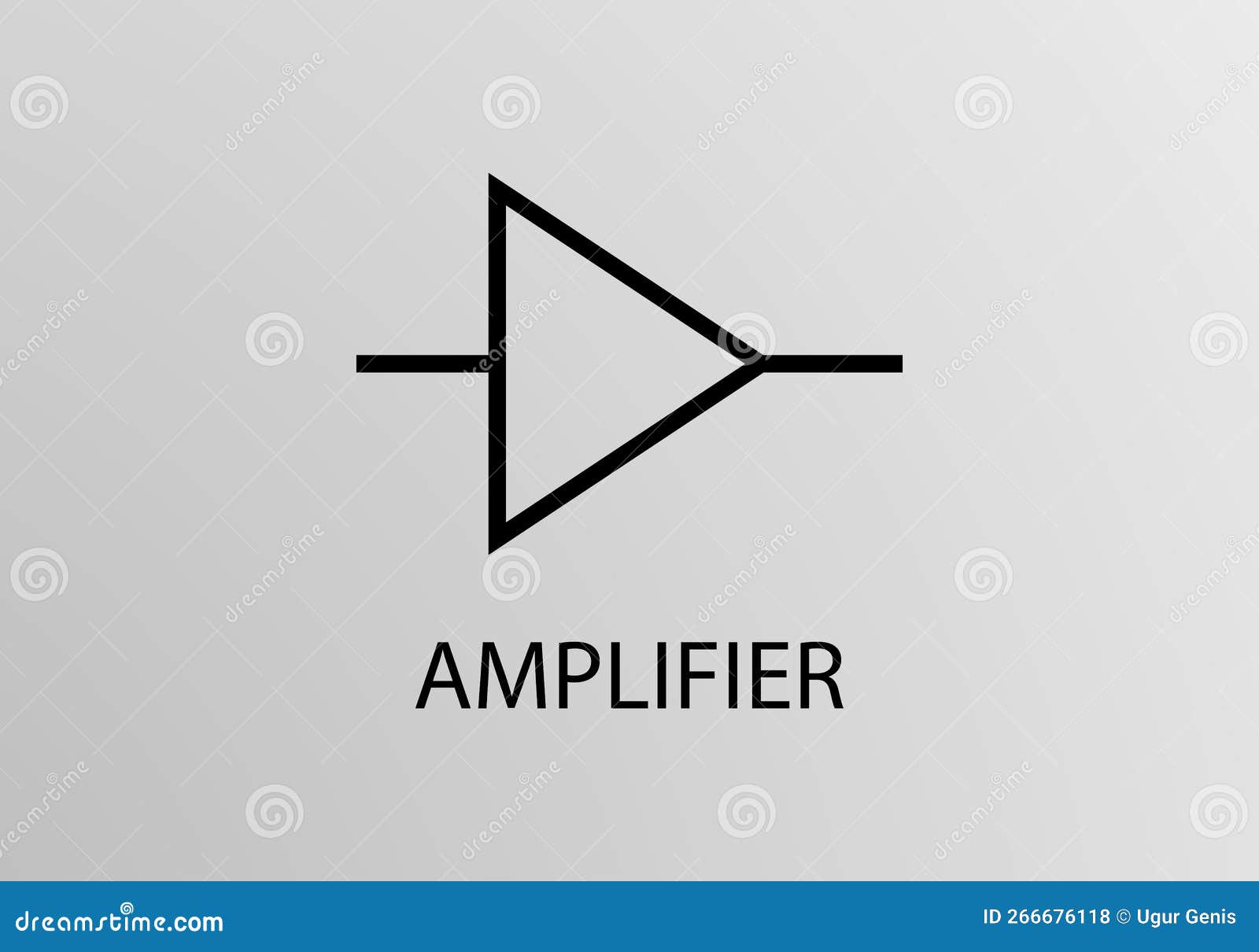 Amplifier Symbol, Vector Symbol Design. Engineering Symbols Stock ...