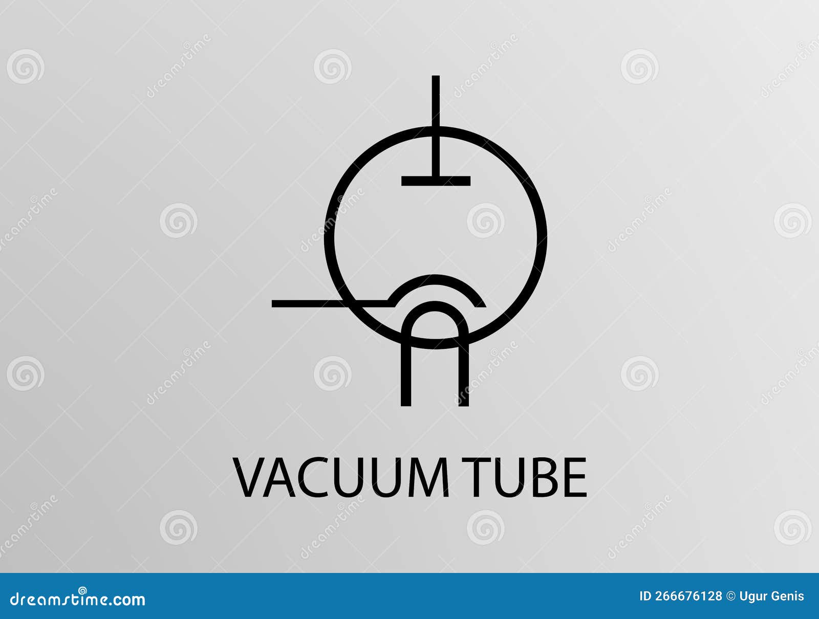 Vacuum Tube Symbol, Vector Symbol Design. Engineering Symbols Stock ...