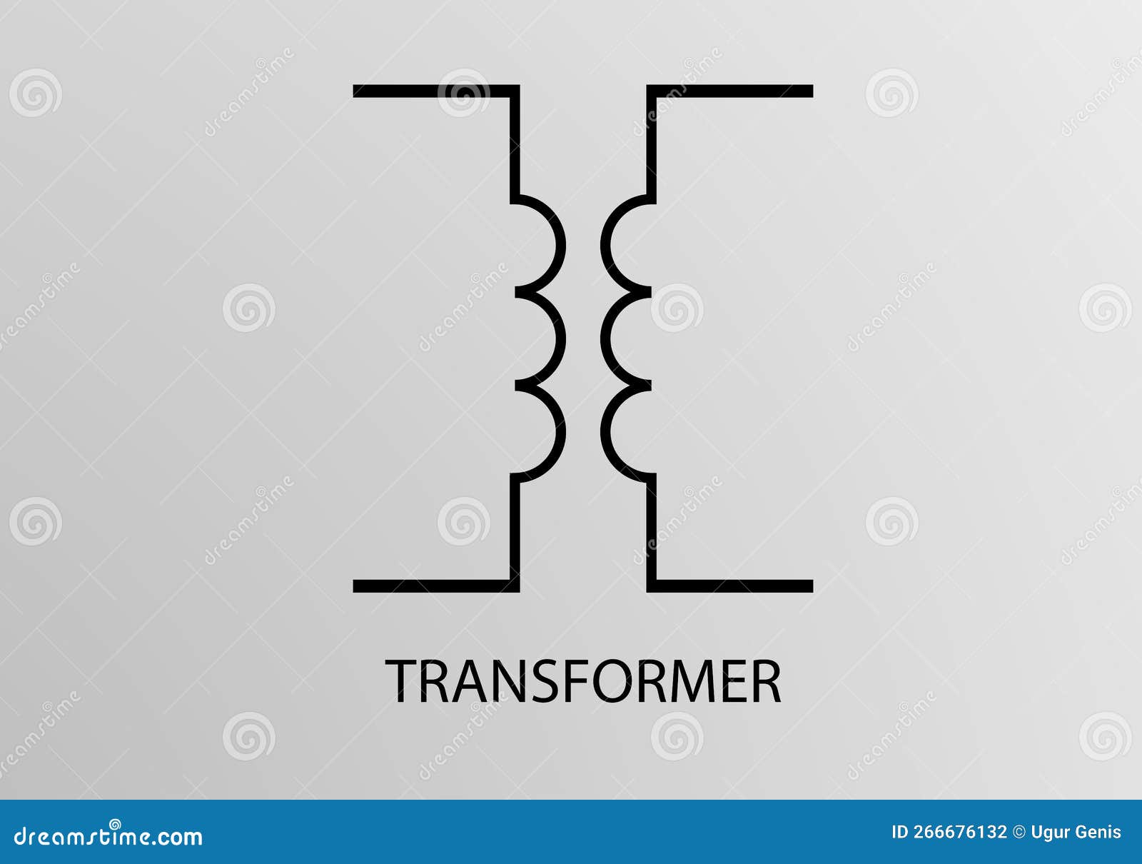 Transfomer Symbol, Vector Symbol Design. Engineering Symbols Stock ...
