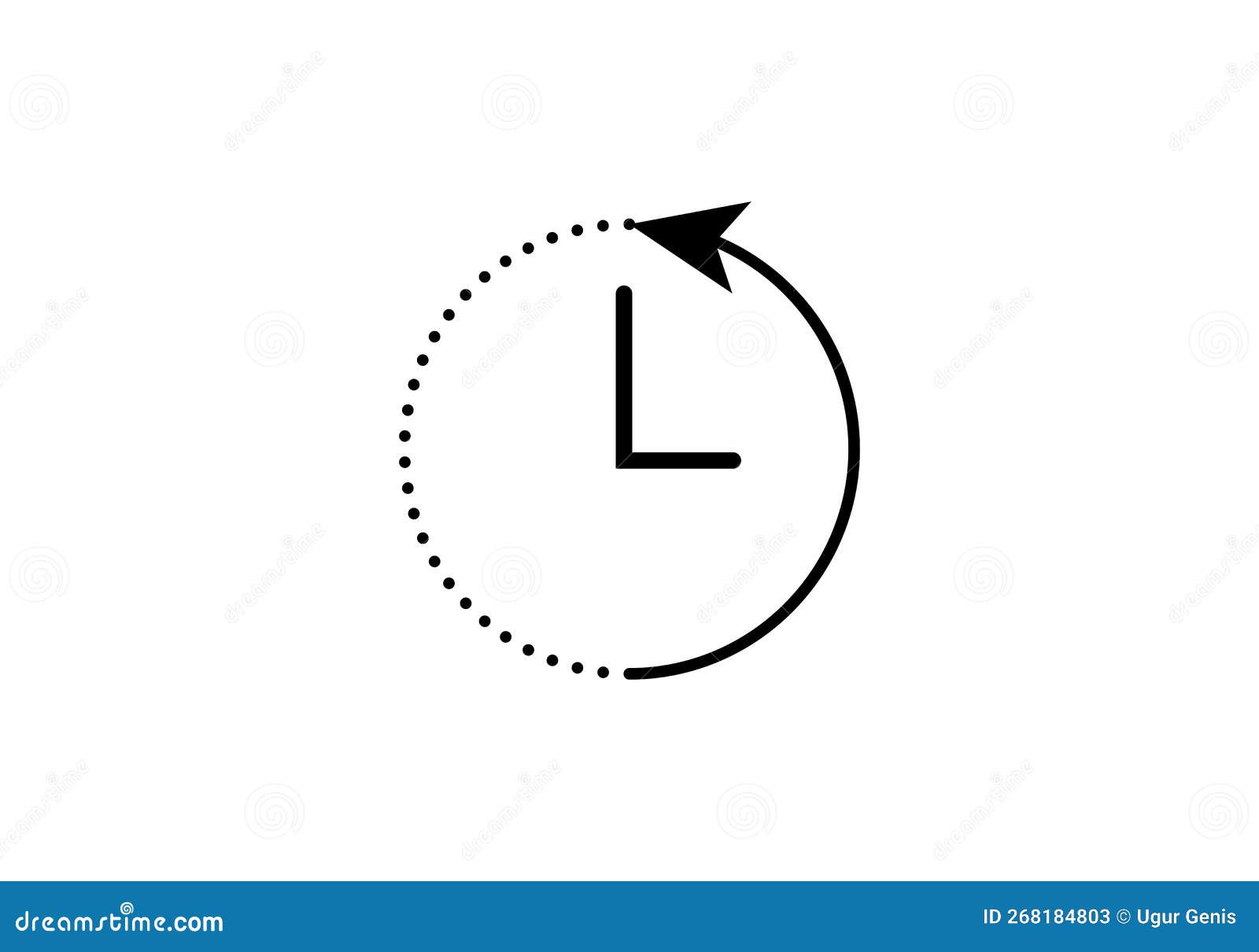 Passage of Time Icon. Vector Illustration Time Icon Isolated in White ...