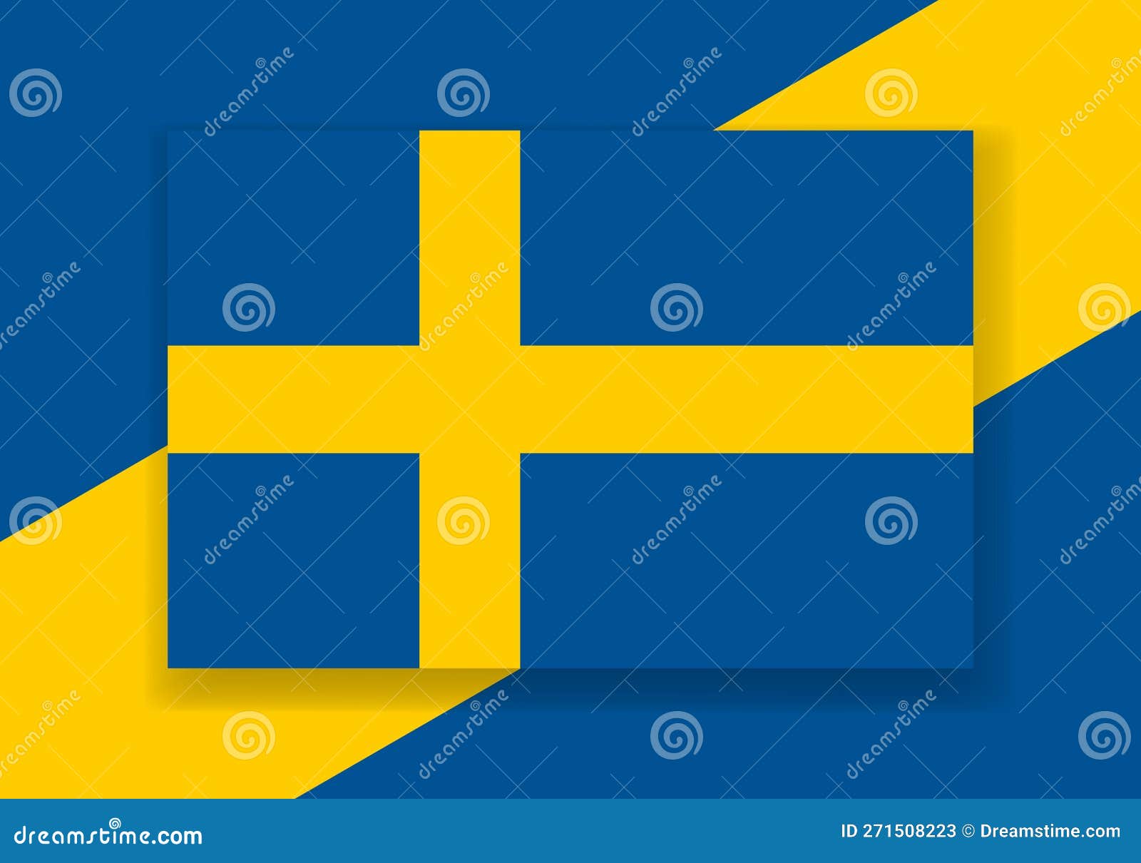 Vector Sweden Flag. Country Flag Design. Flat Vector Flag Stock Vector ...