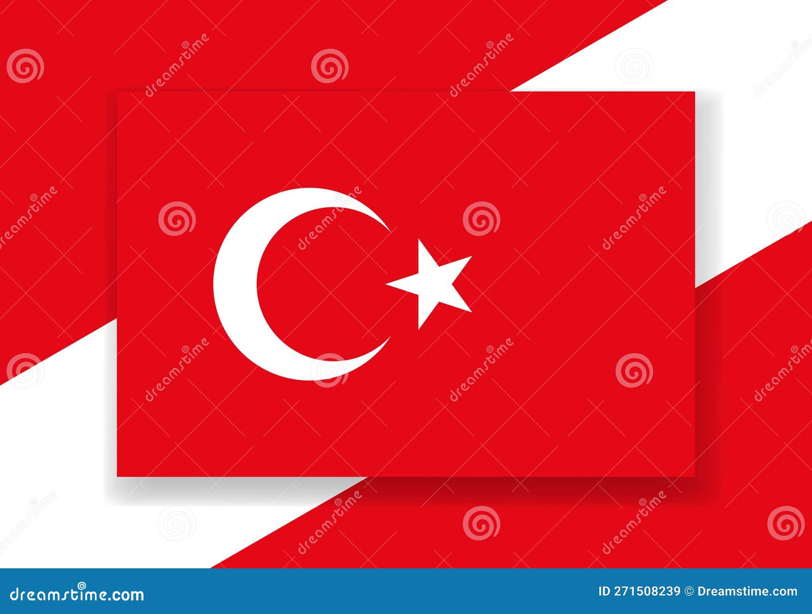 Vector Turkey Flag. Country Flag Design. Flat Vector Flag. Türkiye Flag ...